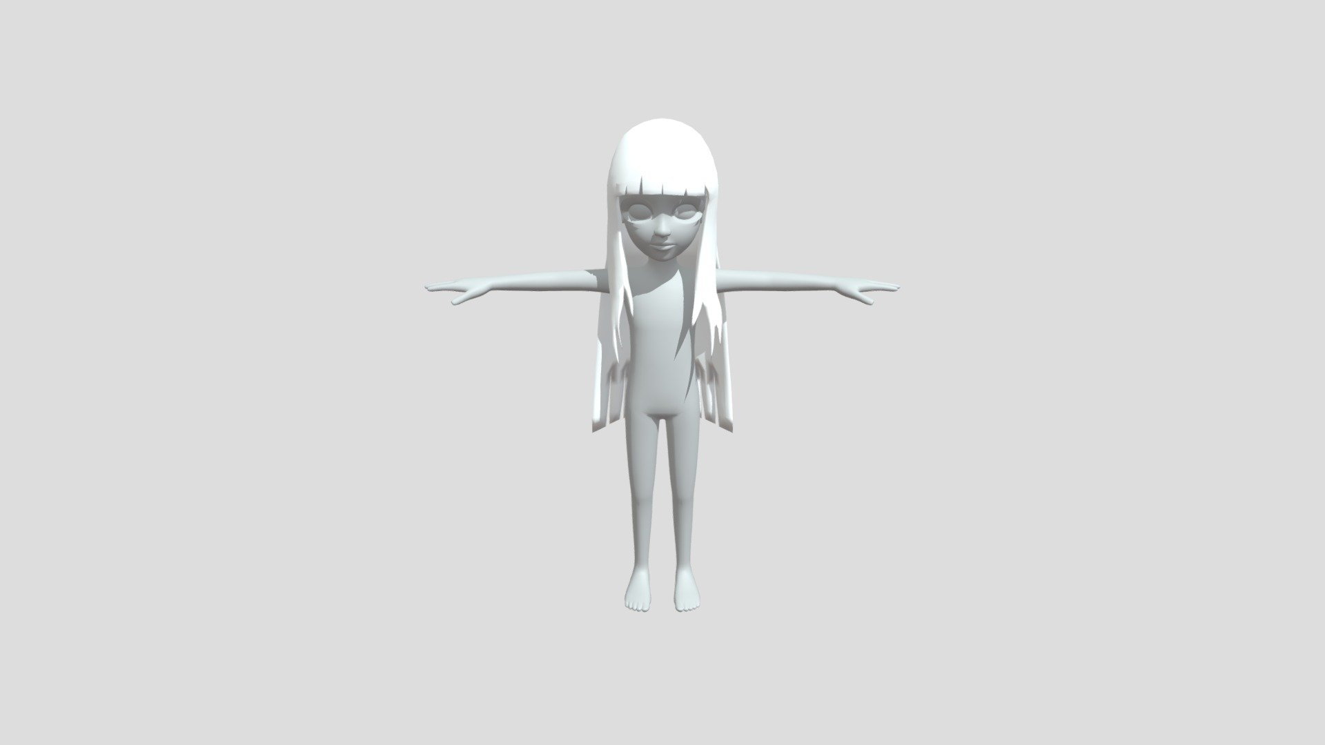 Hair FBX file prefab zepeto template 3D Item - Download Free 3D model ...