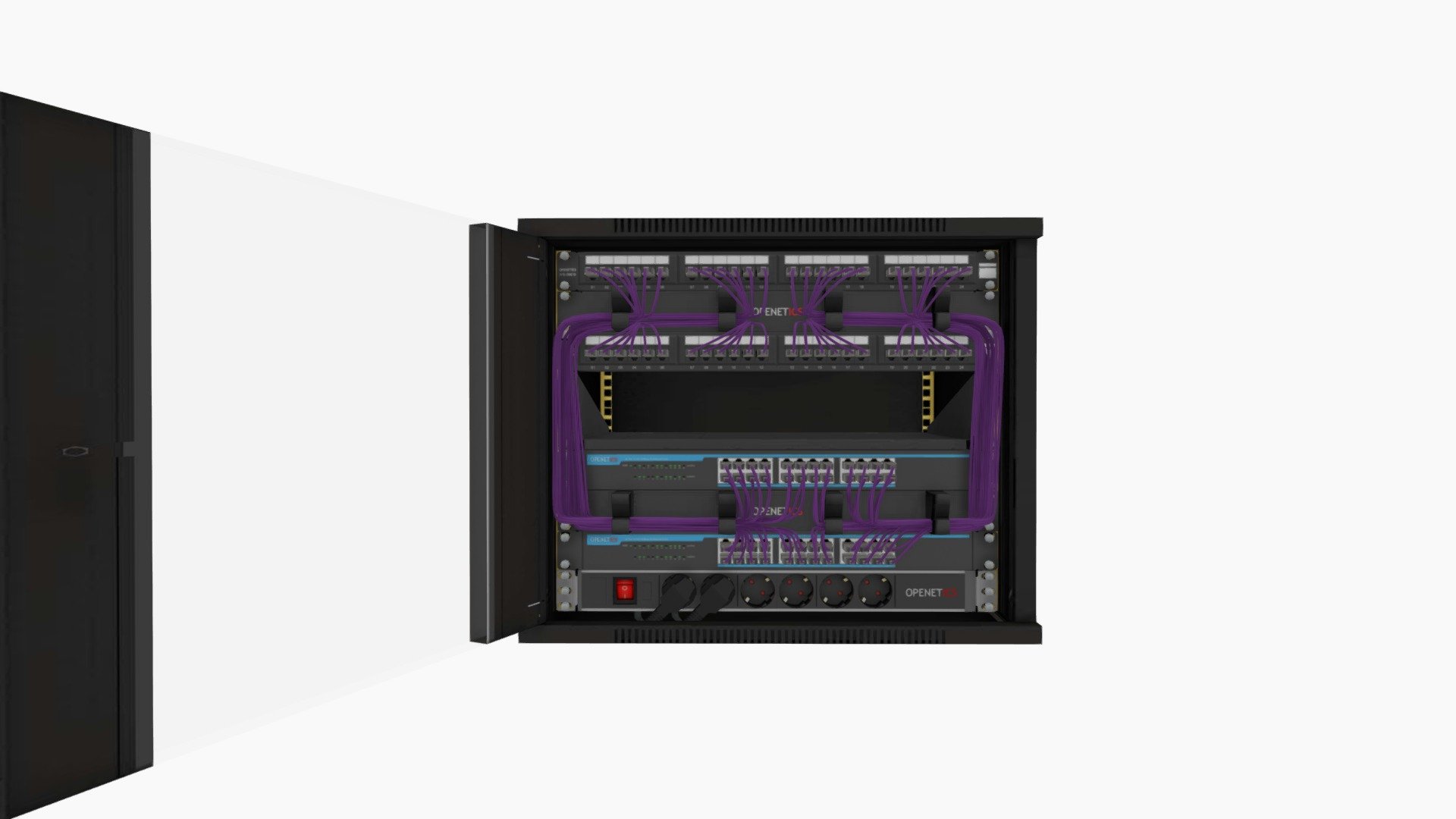 OPENETICS - UniRack 9U - 6A FTP - 3D model by OPENETICS [36d8684 ...