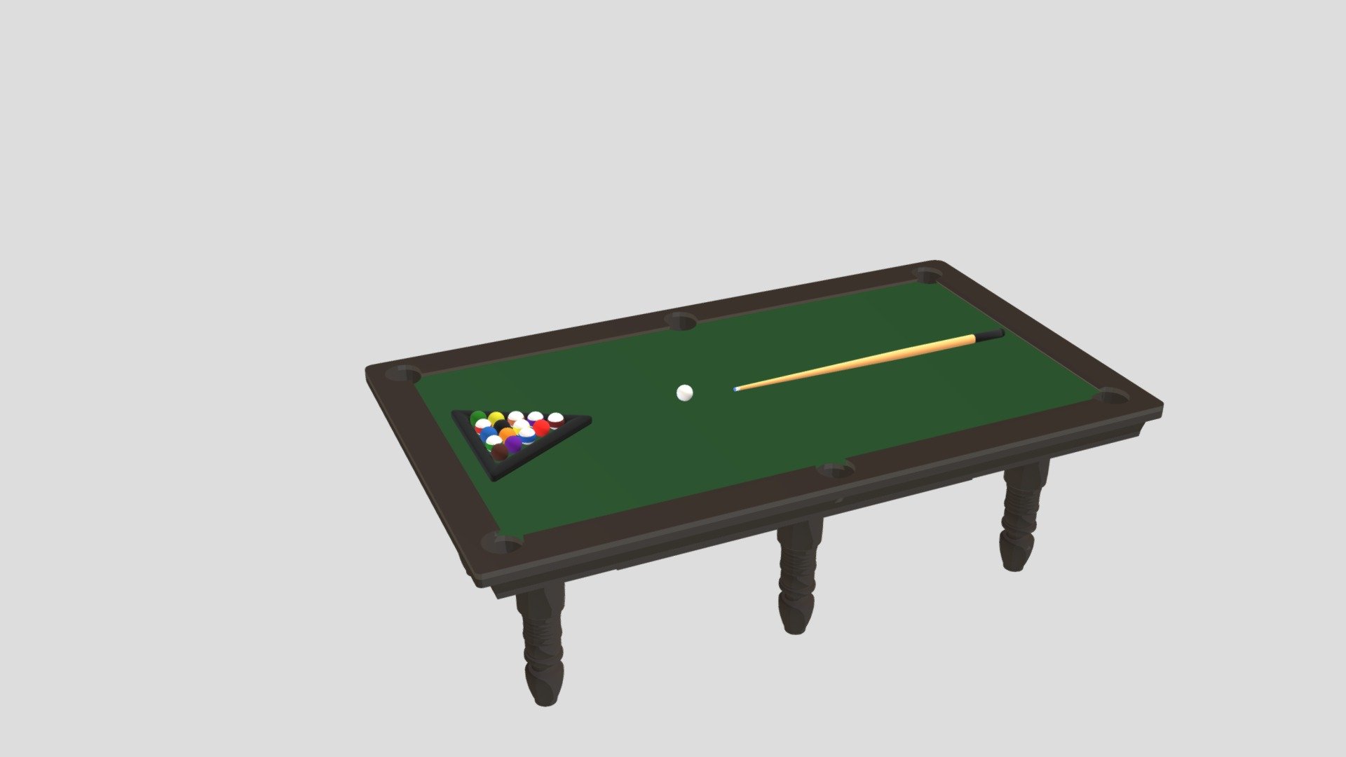 Billiards Pool - Download Free 3D model by Mormont (@Mormontt) [36dbcc6 ...