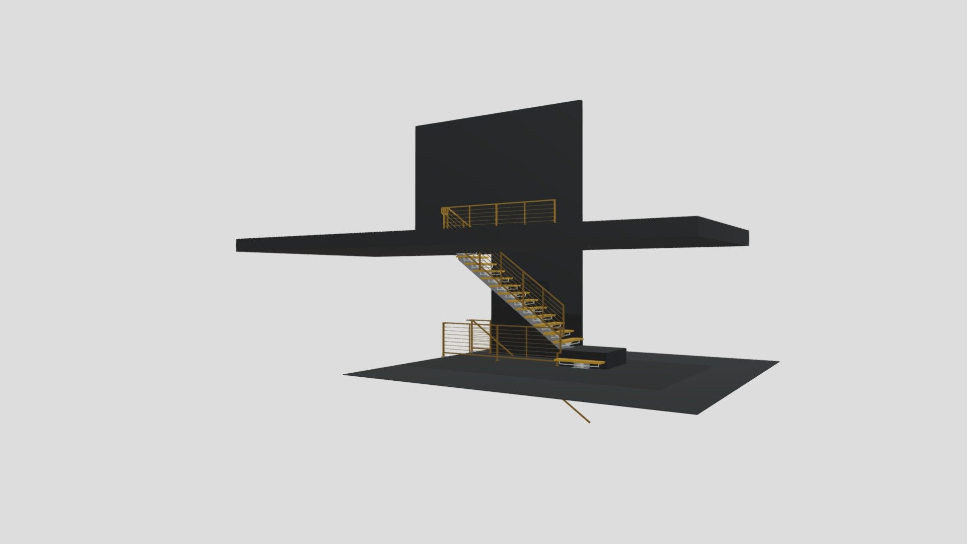 Stairs - Download Free 3D model by Jeff Tice (@jeffery71) [36ddc7f ...