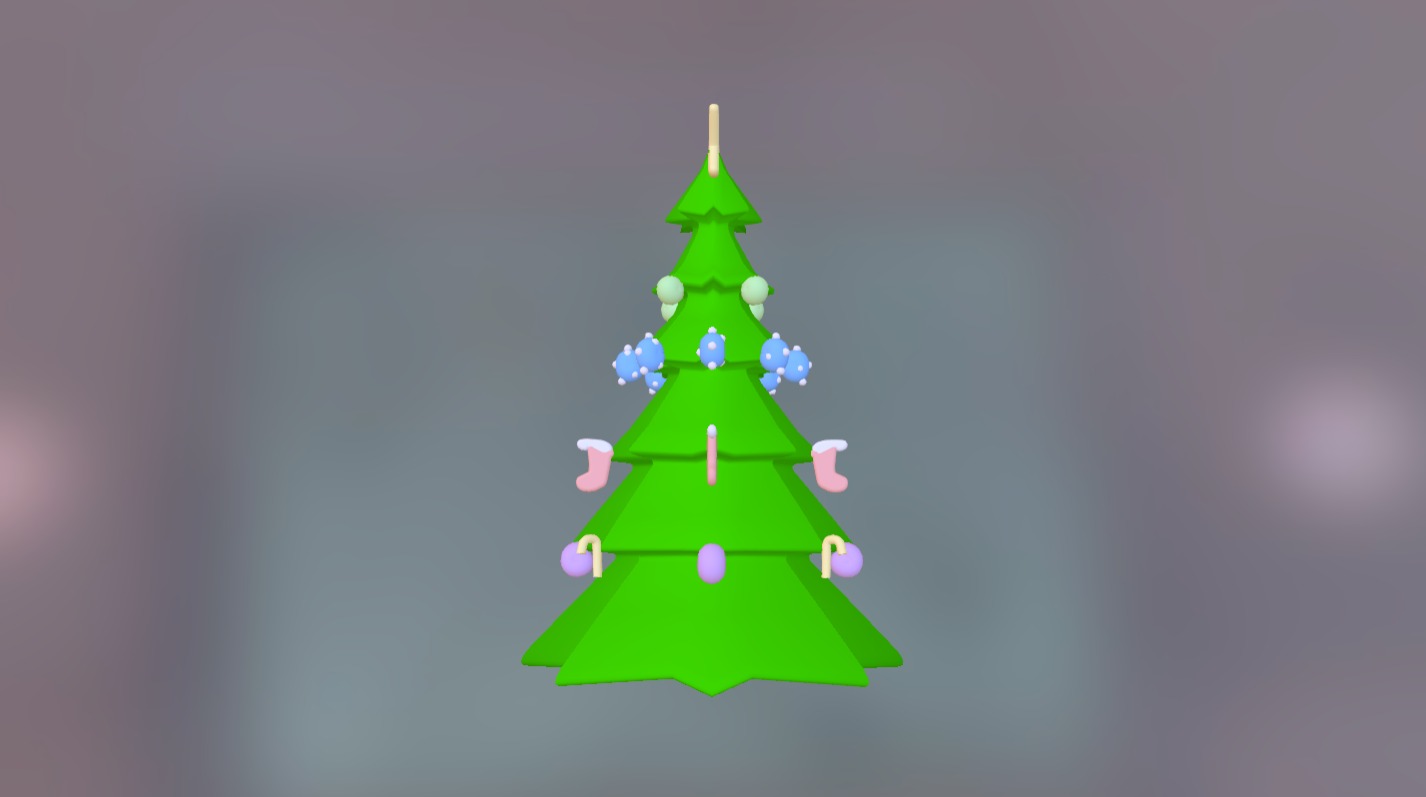 Christmas tree - 3D model by Sam Jewell (@SOJewell) [36dfce4] - Sketchfab