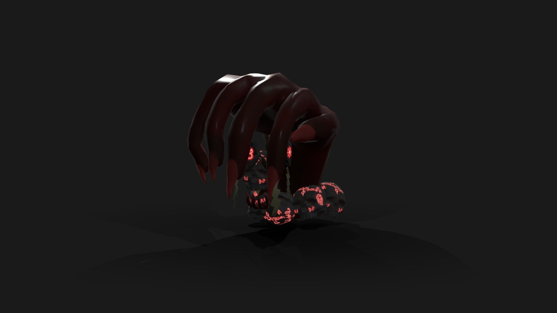 Demon skull ritual - 3D model by netrox03 [36e43a0] - Sketchfab