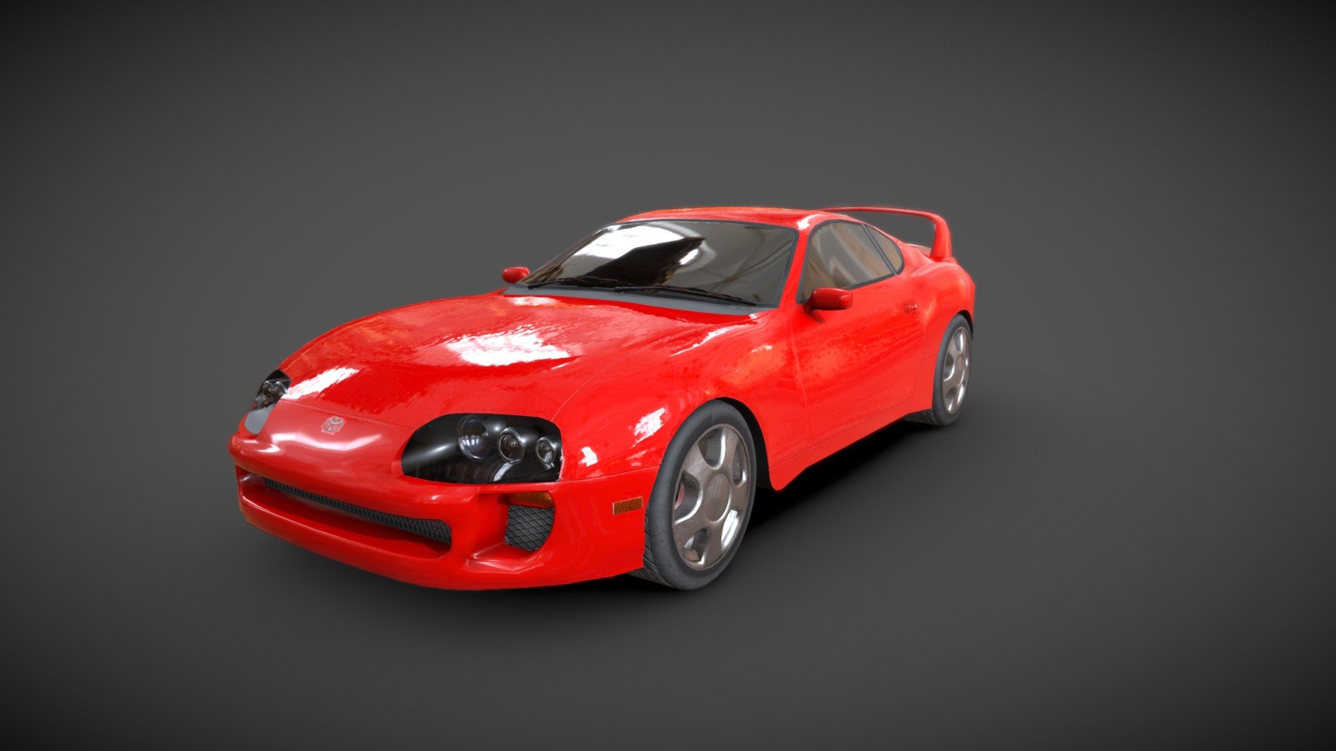 Toyota Supra MK4 (LowPoly) - Download Free 3D model by Mike Farrant ...