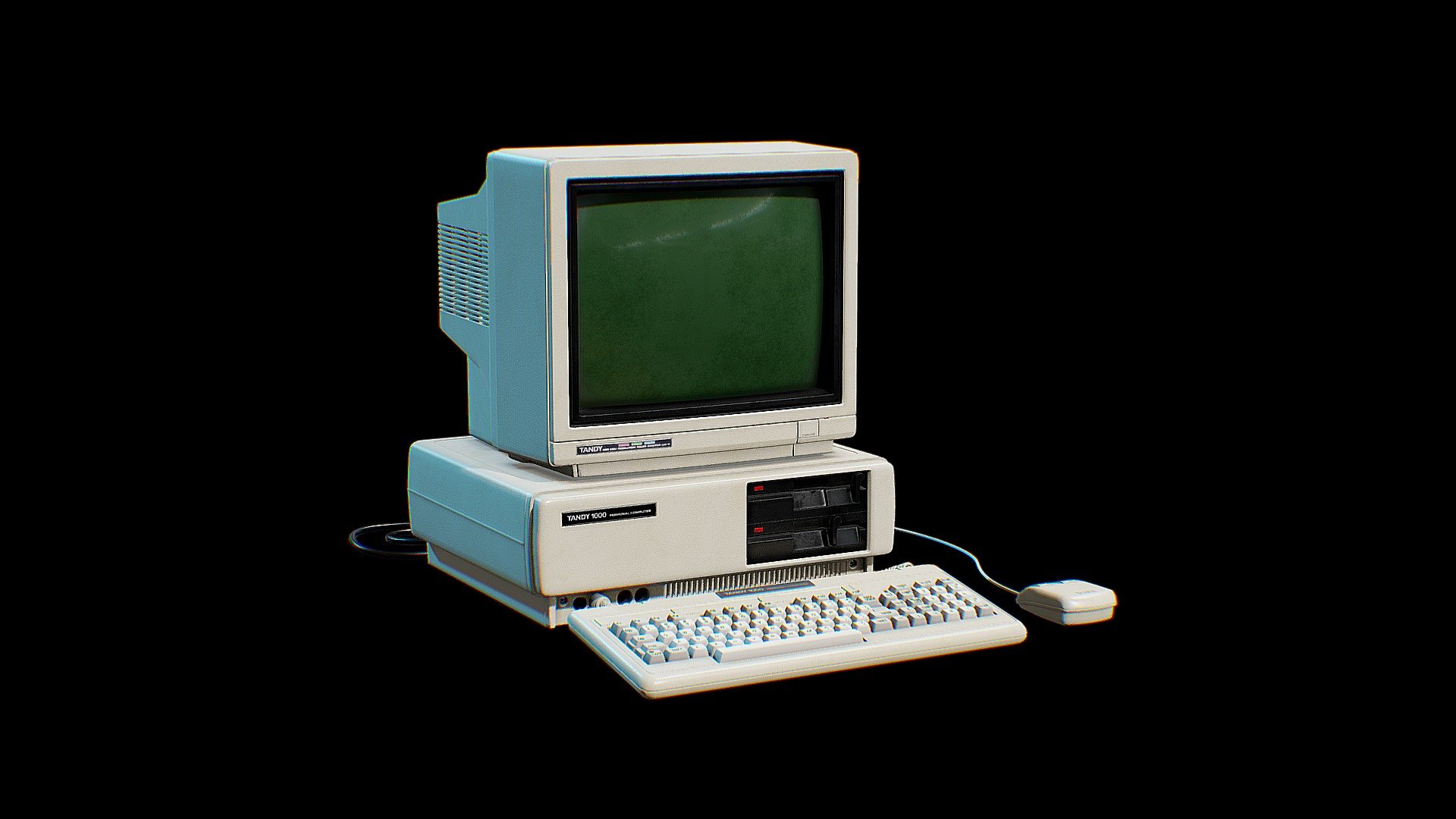 IBM Tandy 1000 - Buy Royalty Free 3D model by Freepoly.org (@blackrray ...