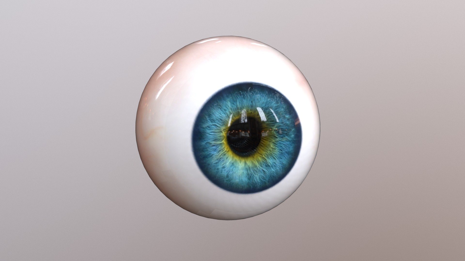 Human eyeball (try 3) low-poly - 3D model by man15017 Michaela ...