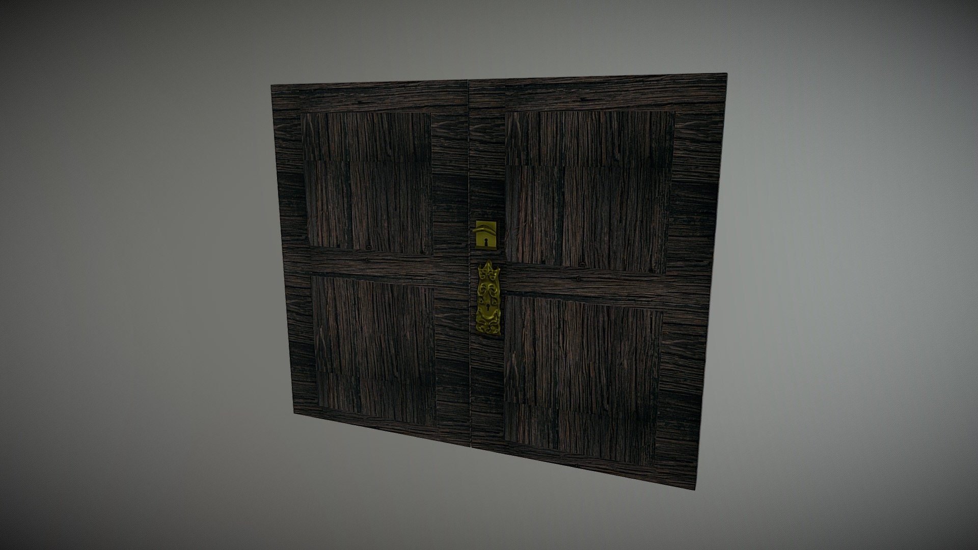 Double Doors (w/ looping Open/Close Animation) - Download Free 3D model ...