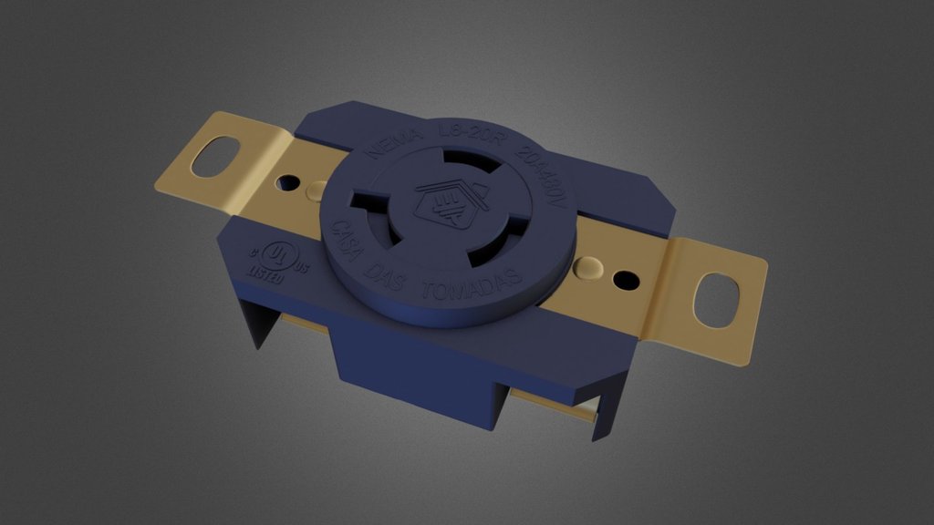L8-20R 20A480V - 3D model by WWW.CASADASTOMADAS.COM.BR (@plugcasa ...