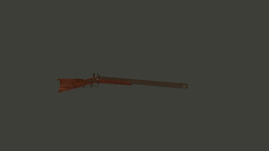 1800's Target Rifle - 3D model by Fuzzythespider [36ede4a] - Sketchfab
