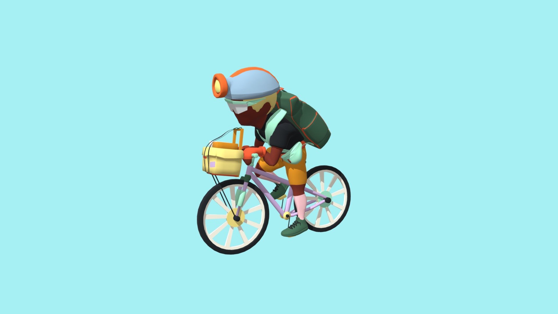 Jo on Bike – Rigged & Animated - Download Free 3D model by NEEEU Spaces ...