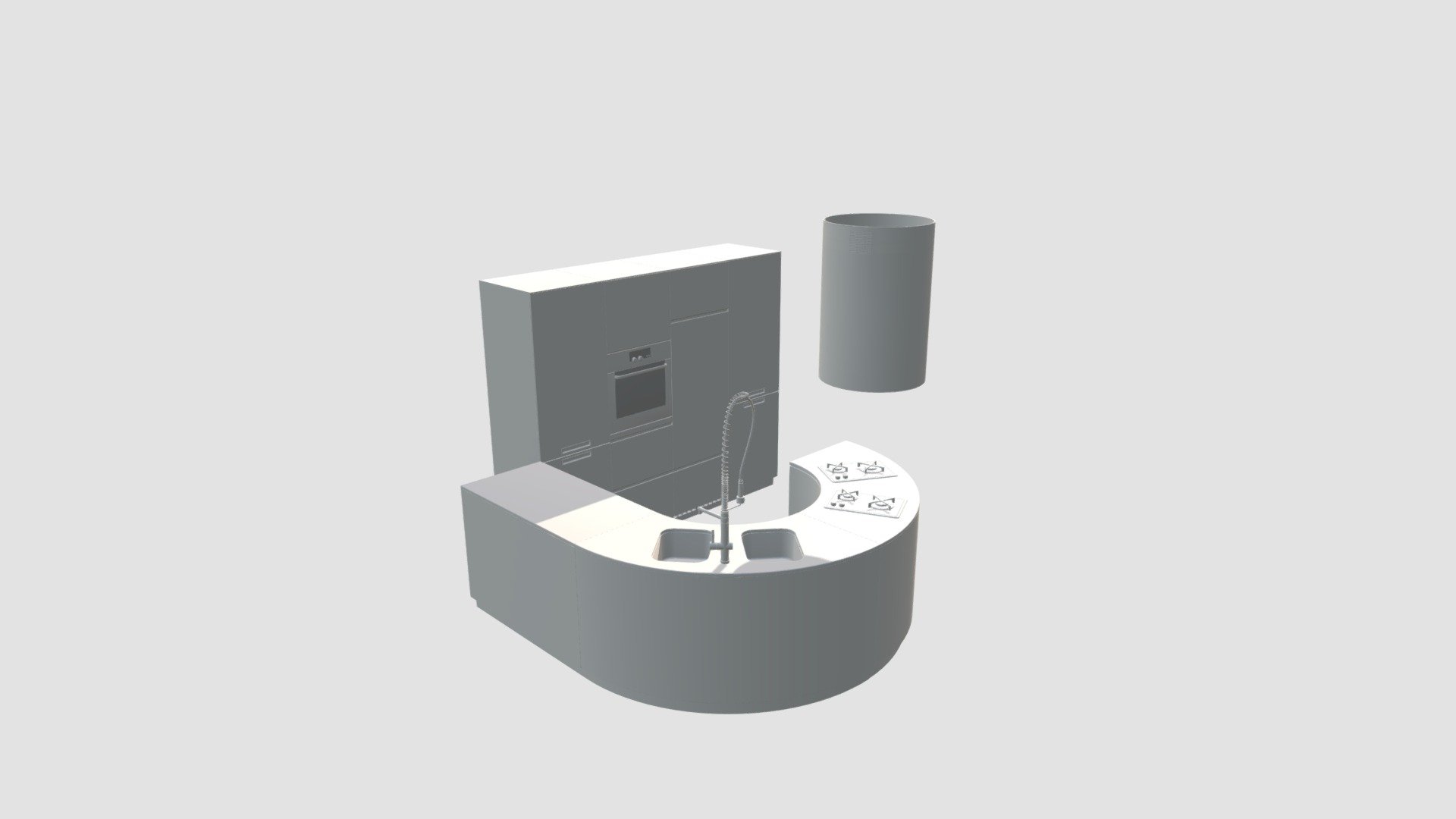 kitchen furniture set - Buy Royalty Free 3D model by Evermotion ...