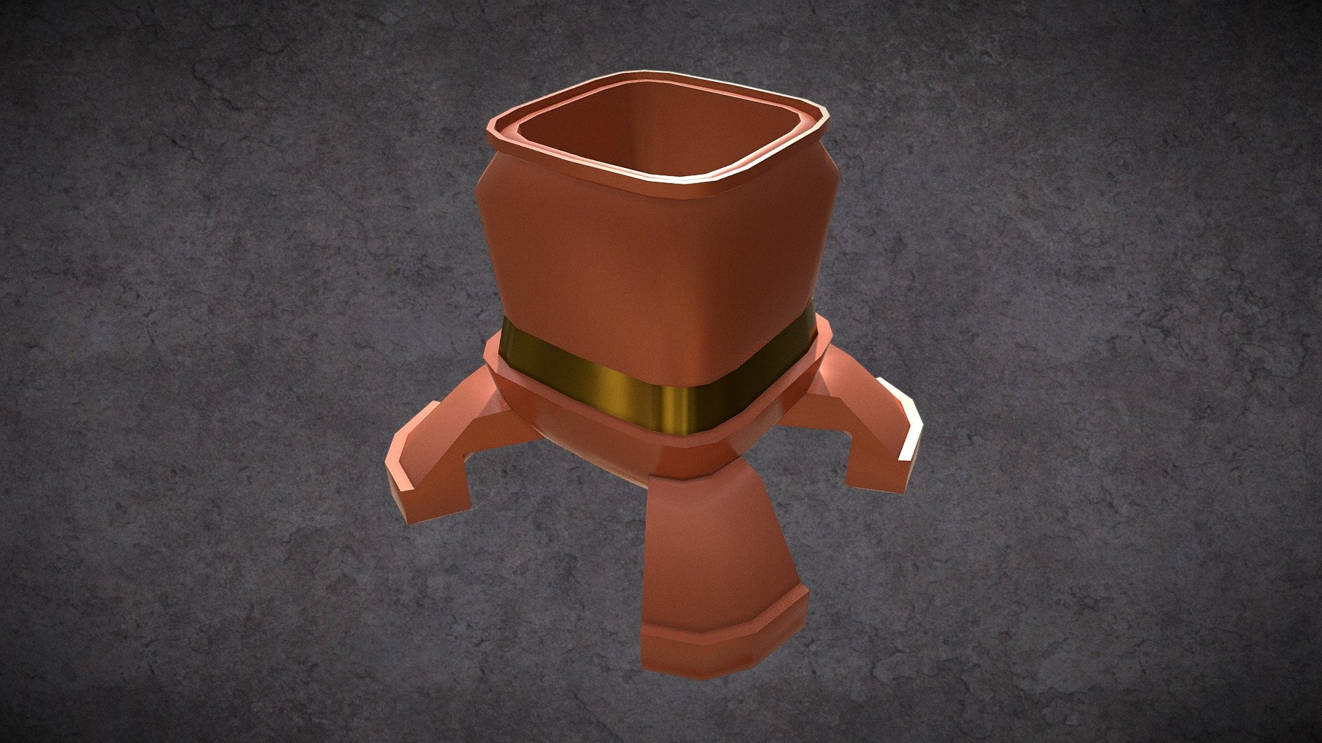 Low Poly Plant Pot - By Velivian Fesothe - 3D model by Velivian Fesothe ...