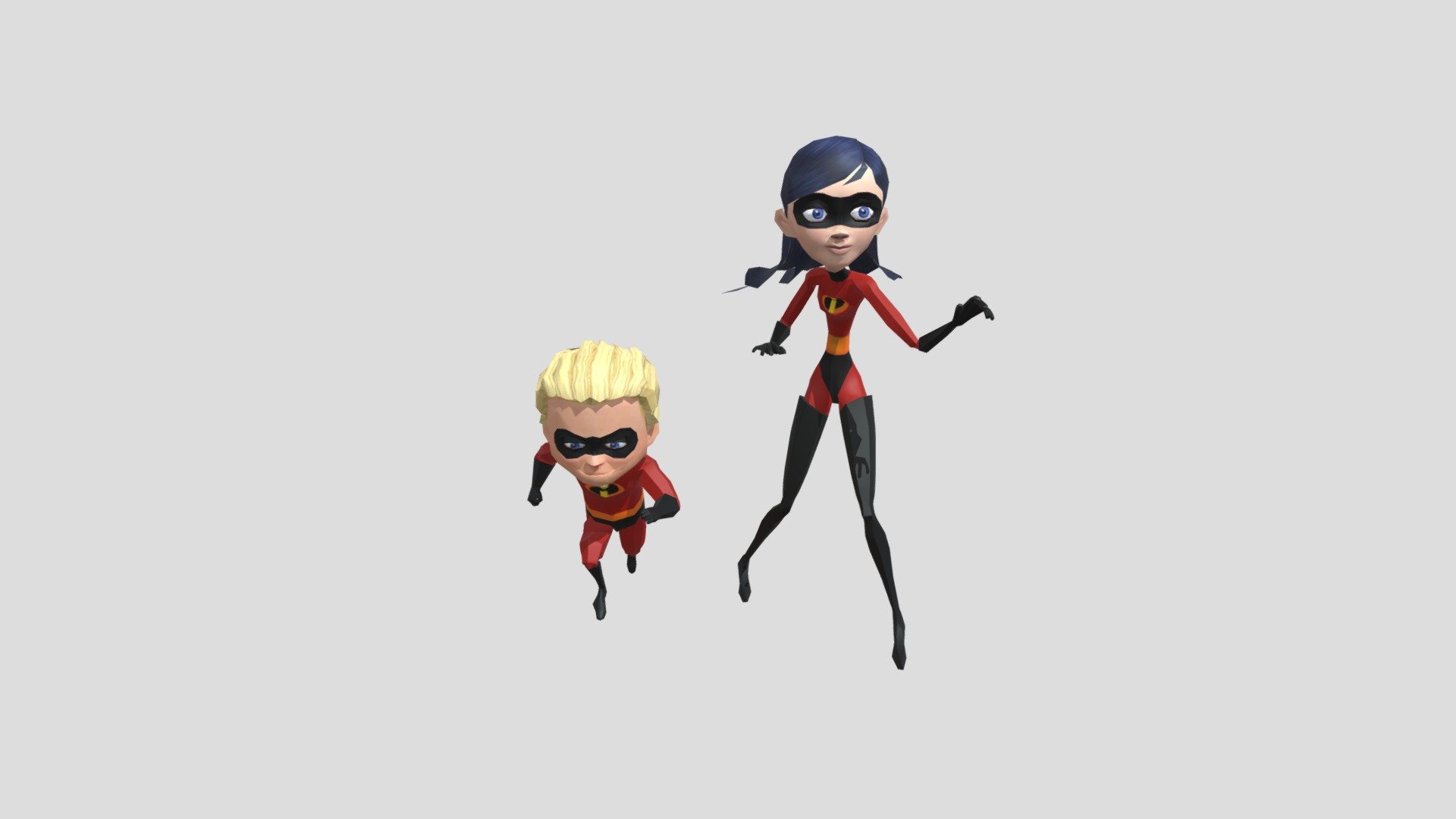 Violet and Dash - Download Free 3D model by Jamessmartguy (@Jamefan2004) [36f01d3] - Sketchfab