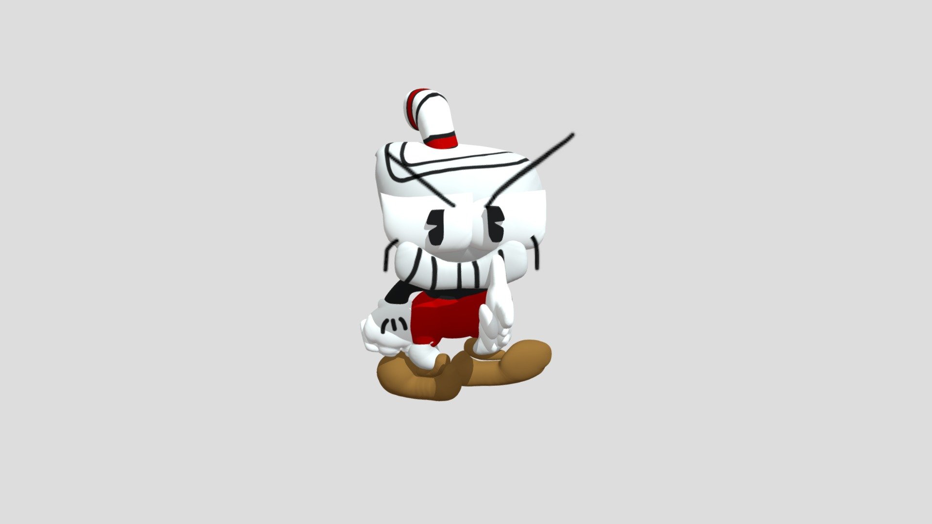Cuphead Modle - 3D model by jsteady681 [36f32c7] - Sketchfab