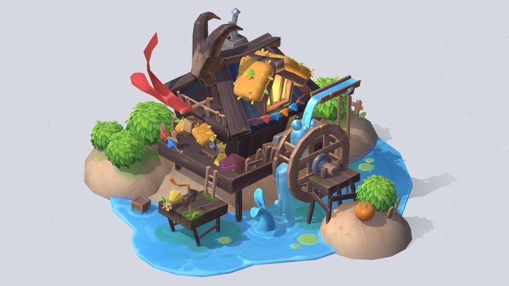 Waterfall 3D models - Sketchfab