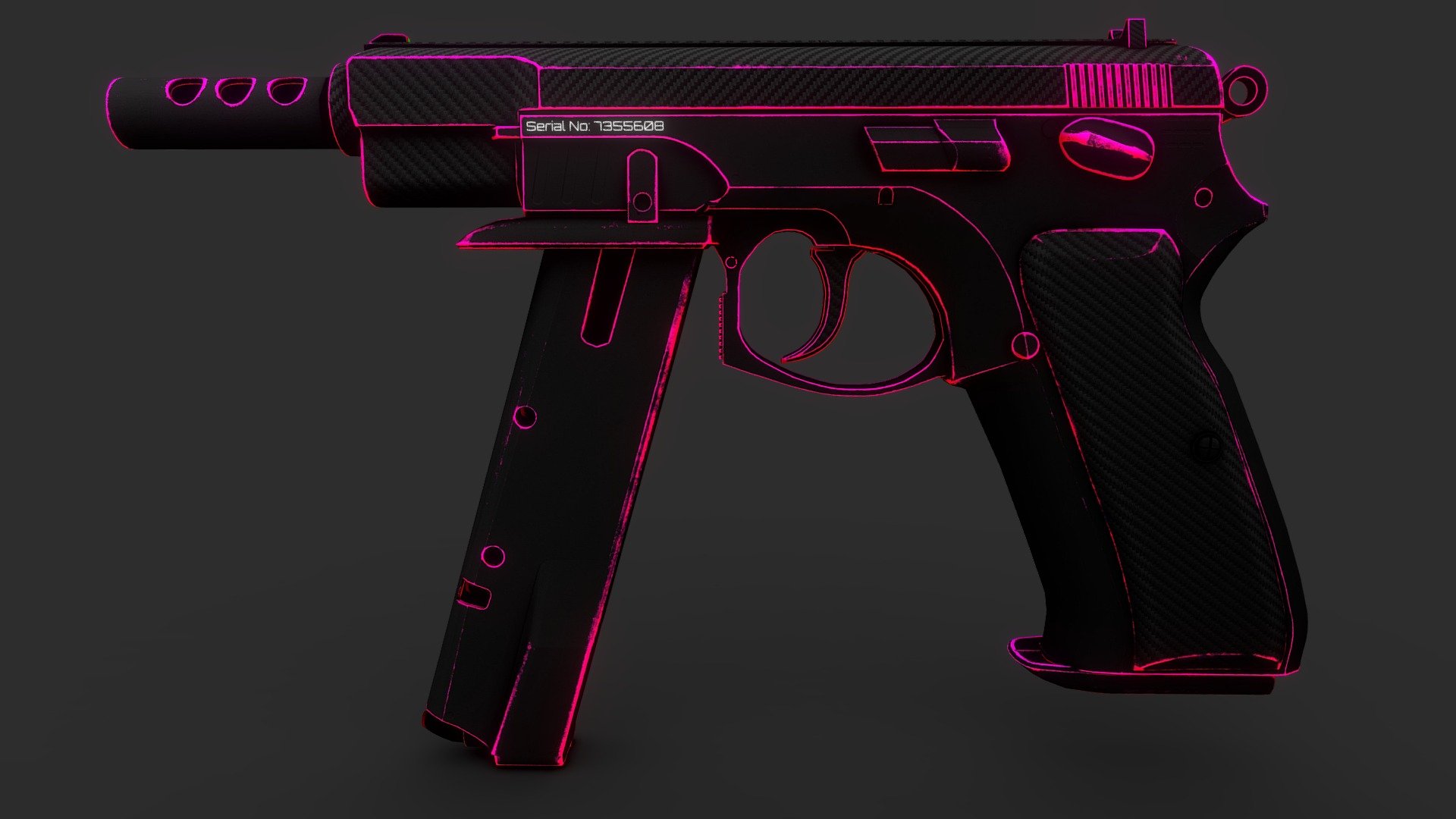 CZ-75 // Crimson Glow - 3D model by ap0skyre [36f3a14] - Sketchfab