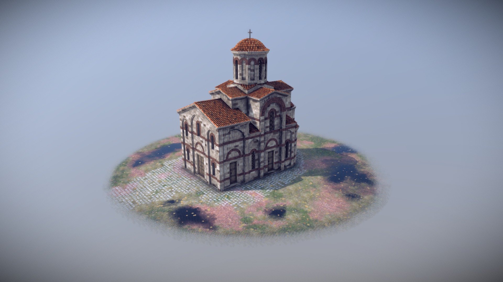 Сhurch in the Byzantine style - 3D model by illness88 [36f4bd3] - Sketchfab