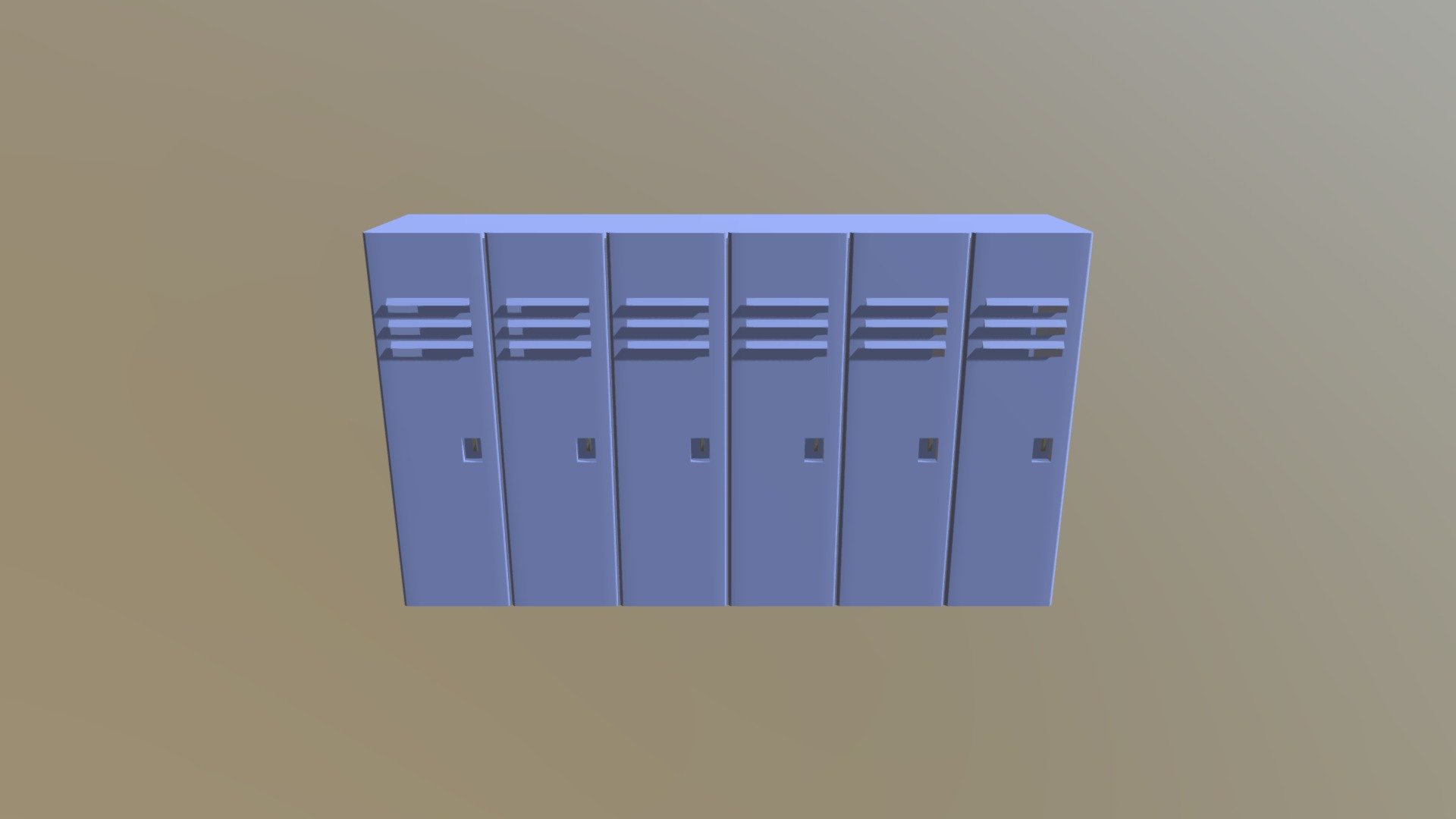 Blue Locker Set by Miah Shefer - 3D model by M_Shefer [36f6fab] - Sketchfab