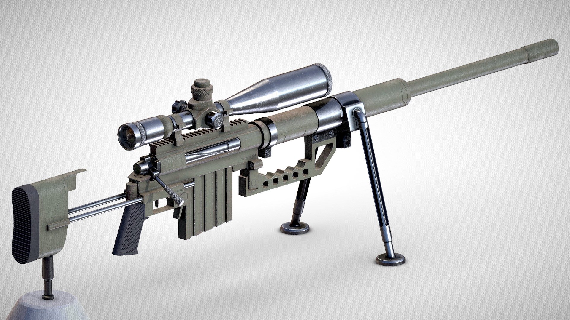 CheyTac m200 - 3D model by Ika3D (@ikagogava) [36f76ee] - Sketchfab
