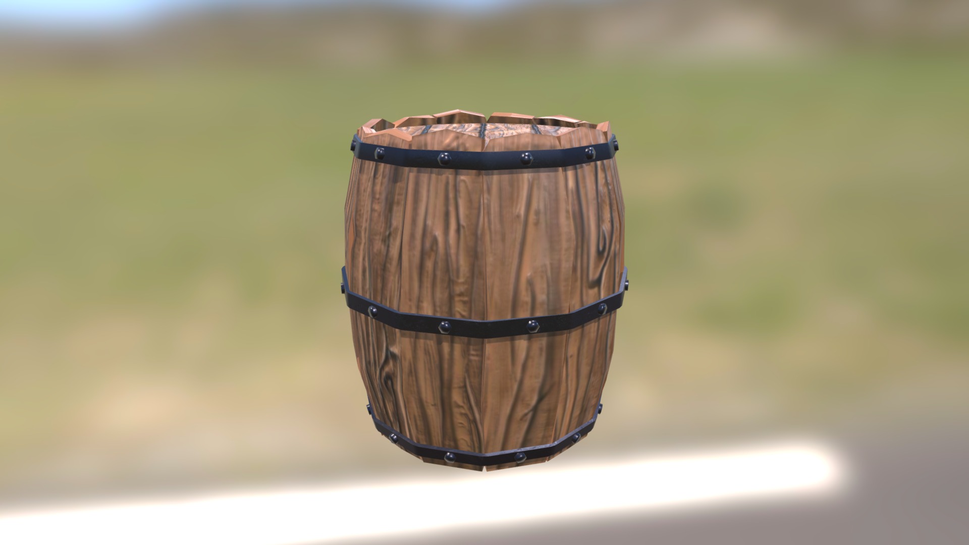 Stylized game ready barrel - 3D model by perridan [36f80fb] - Sketchfab