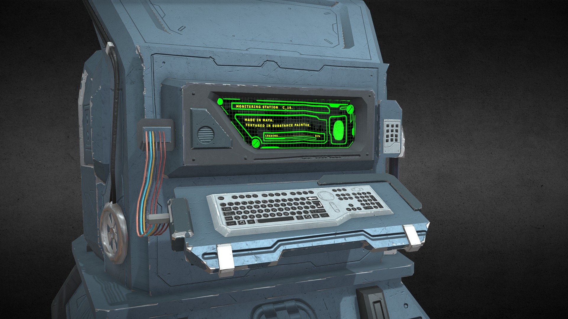 Vintage Machine - 3D model by SasiDatla (@Sasi.Datla) [36f90c8] - Sketchfab