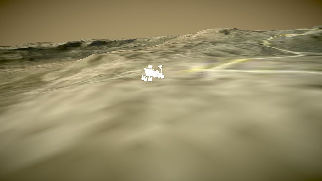 Curiosity route ahead overview... - 3D model by Seán Doran (@seandoran ...
