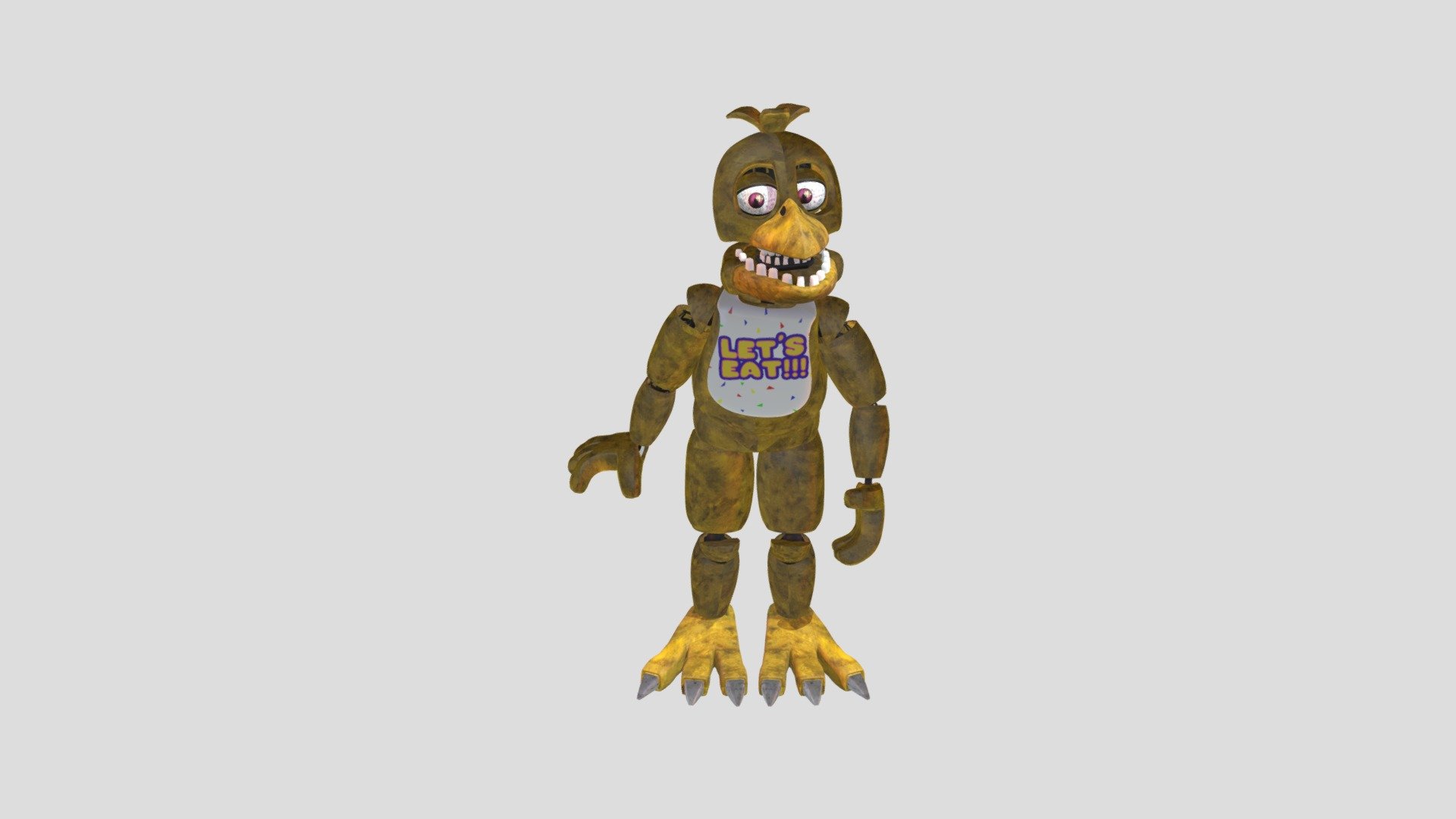 Unwithered chica v2 coolioart - Download Free 3D model by Freddy ...
