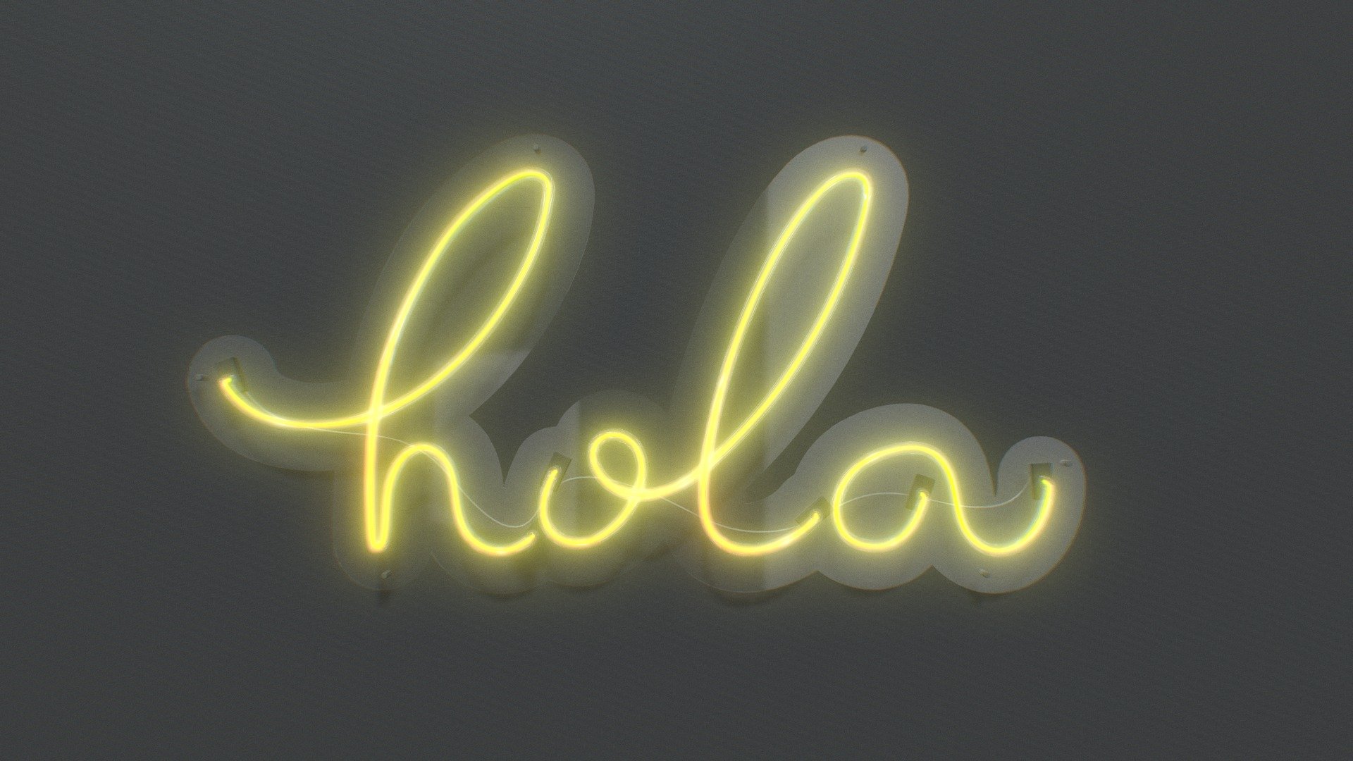 Hola - Neon Sign - Buy Royalty Free 3D model by NEONPLEX [36fa439 ...