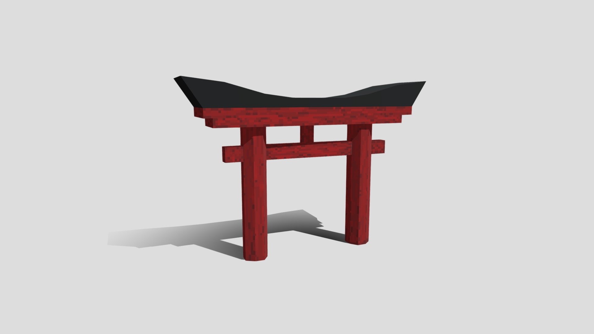 Pixel art style Torii Gate - Download Free 3D model by Mikito11 ...