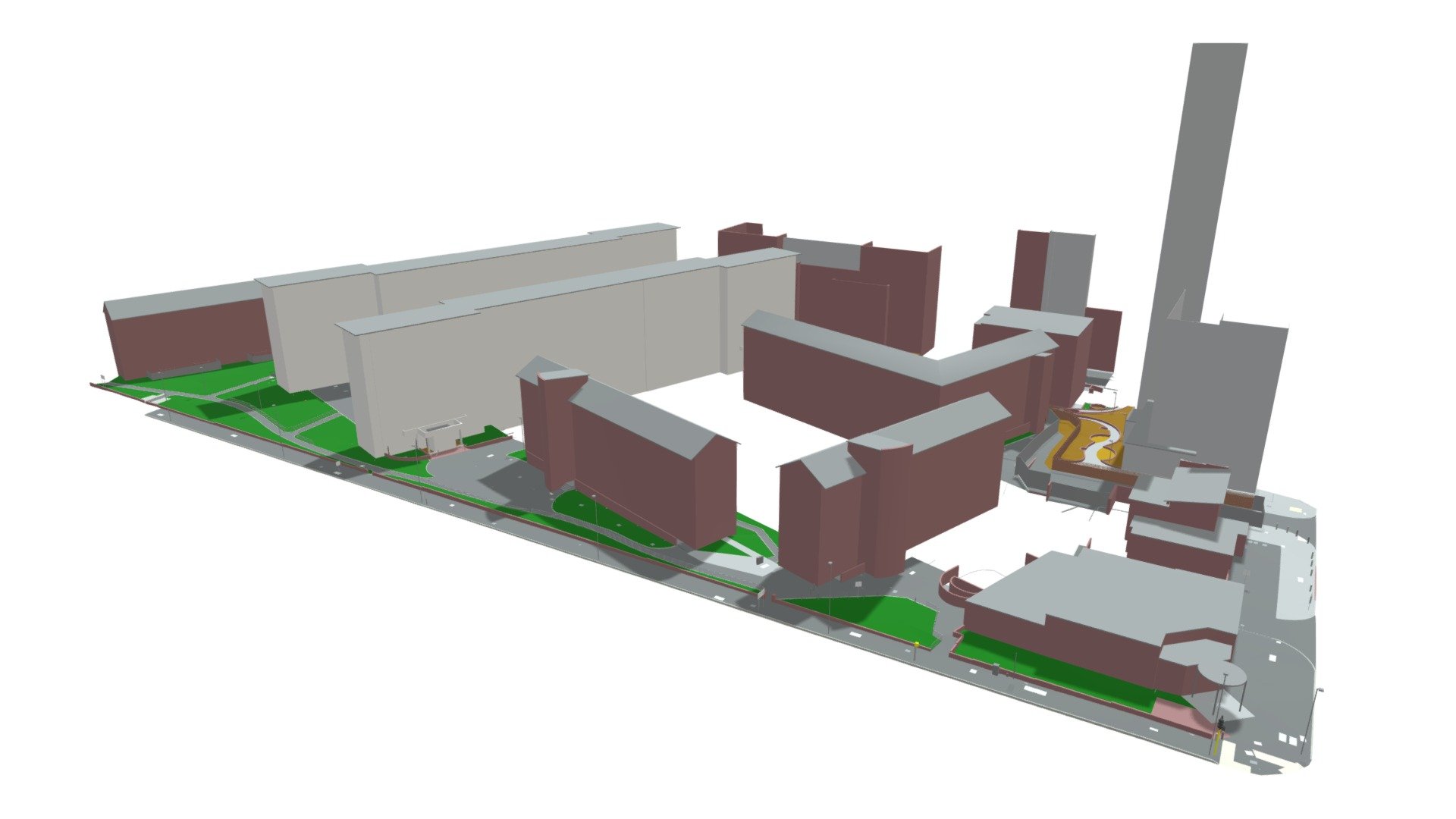 BIM Model - LOD3 - Estate Topographical - 3D model by Terrain Surveys ...