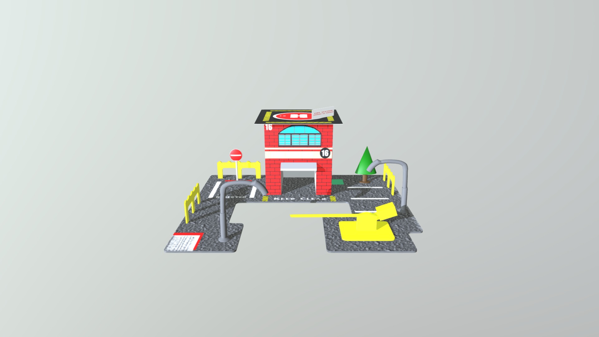 Firestation - 3D model by samwebb63 [36fe104] - Sketchfab