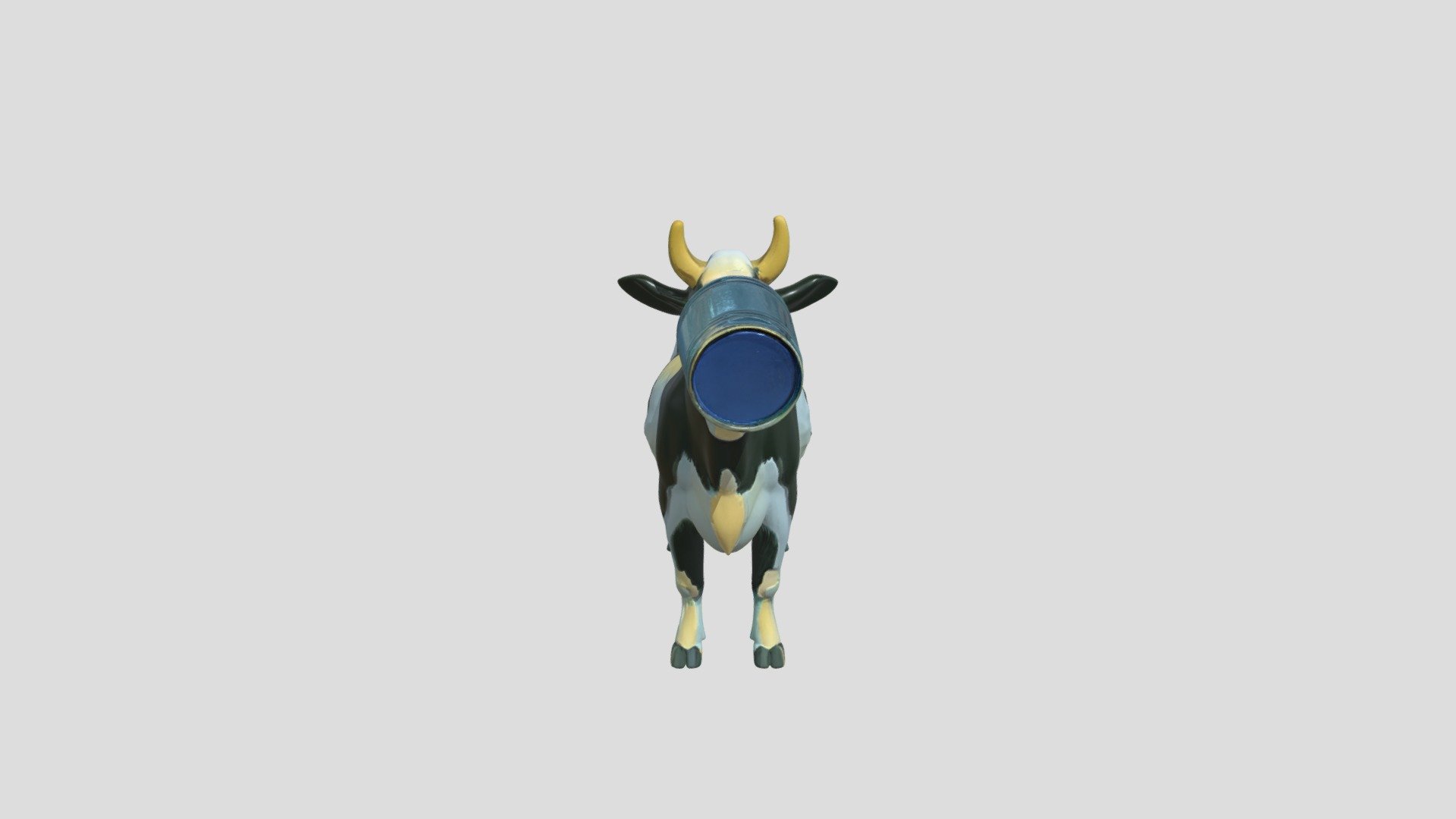 Cow on Hill with Bucket - Download Free 3D model by pixel10.1 [36fe944 ...