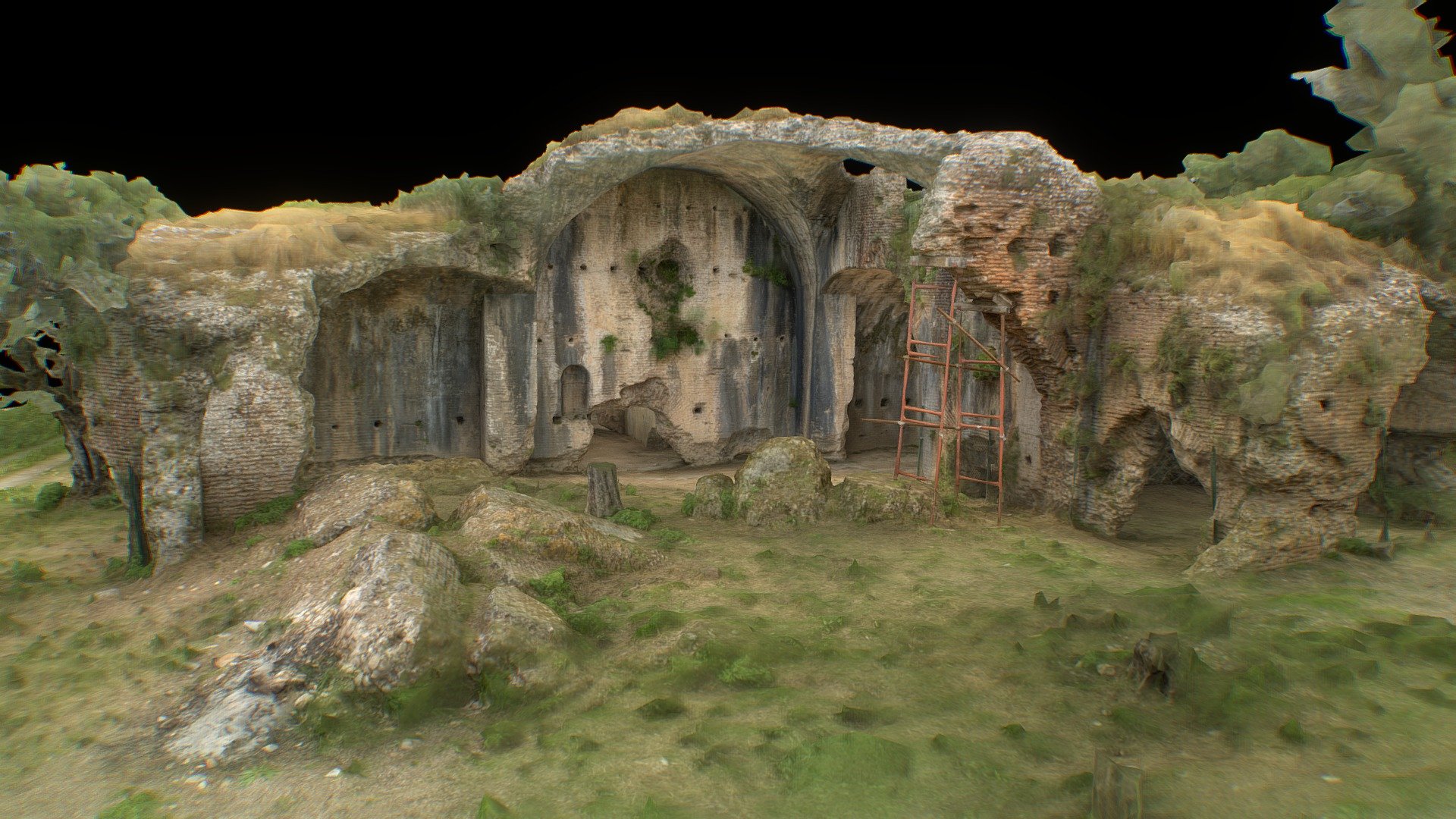 The Roman Baths at Anthia - Messinia Greece - 3D model by George ...
