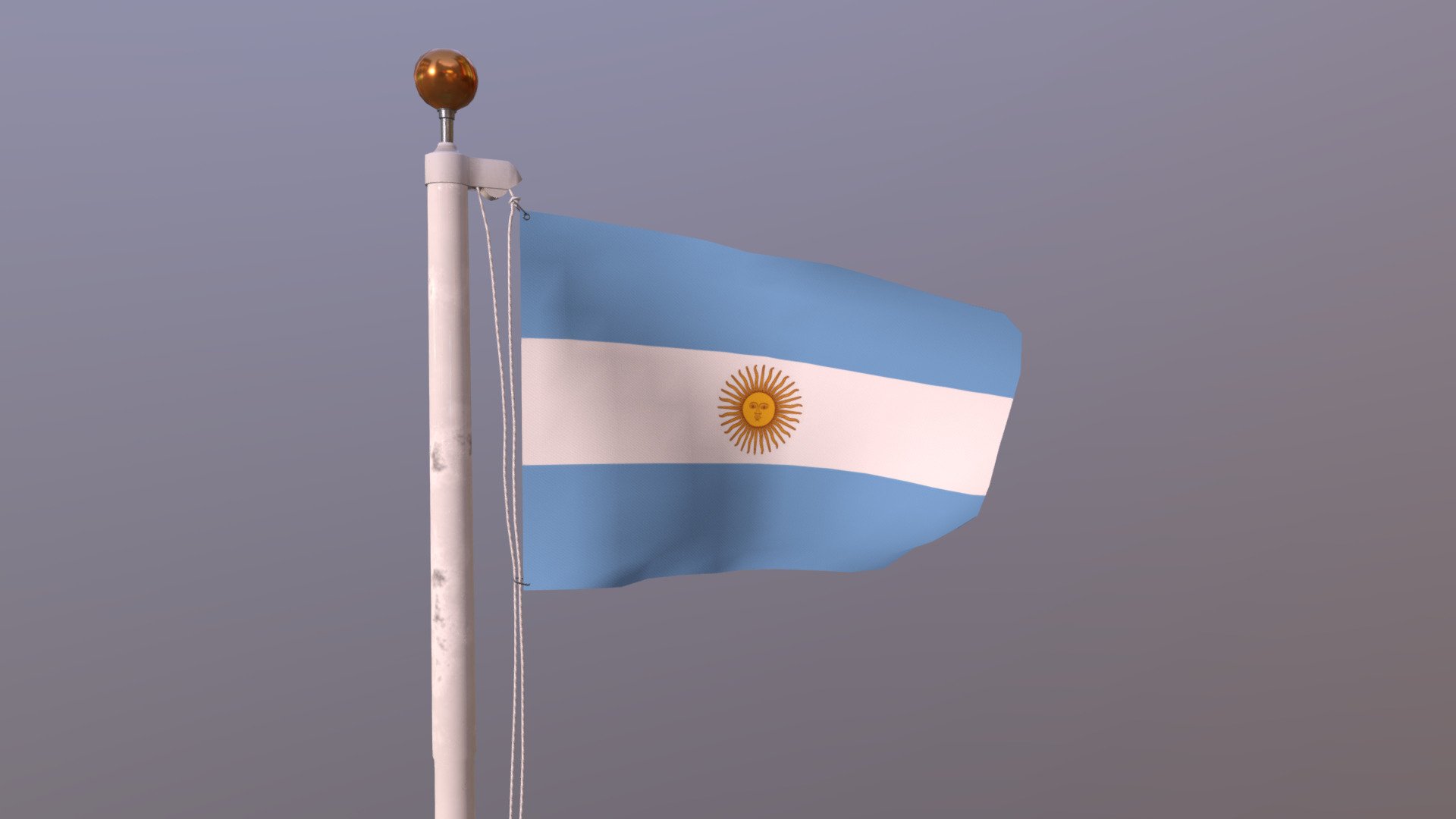 Flag of Argentina (animated) - 3D model by mihais (@m1hais) [3701490 ...