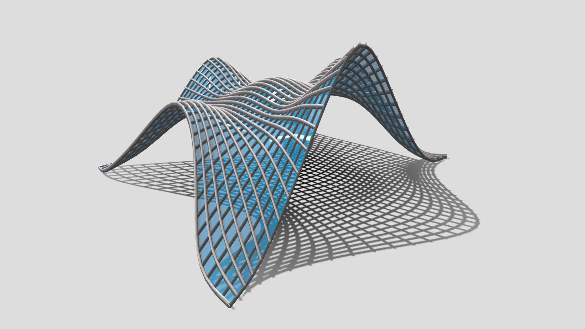 0002 Shaded Parametric Pergola Buy Royalty Free 3d Model By Vertex Egyptian Vertex
