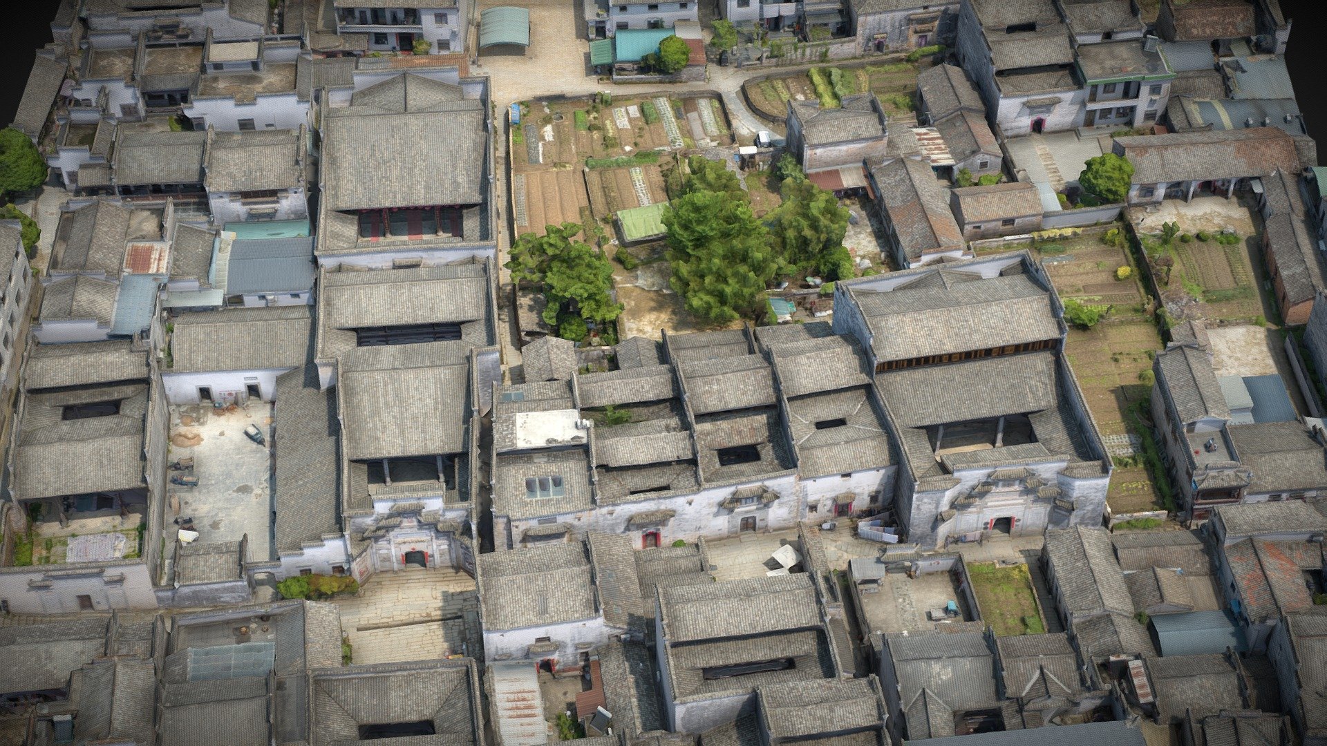 Residential buildings, ancient villages - Download Free 3D model by ...