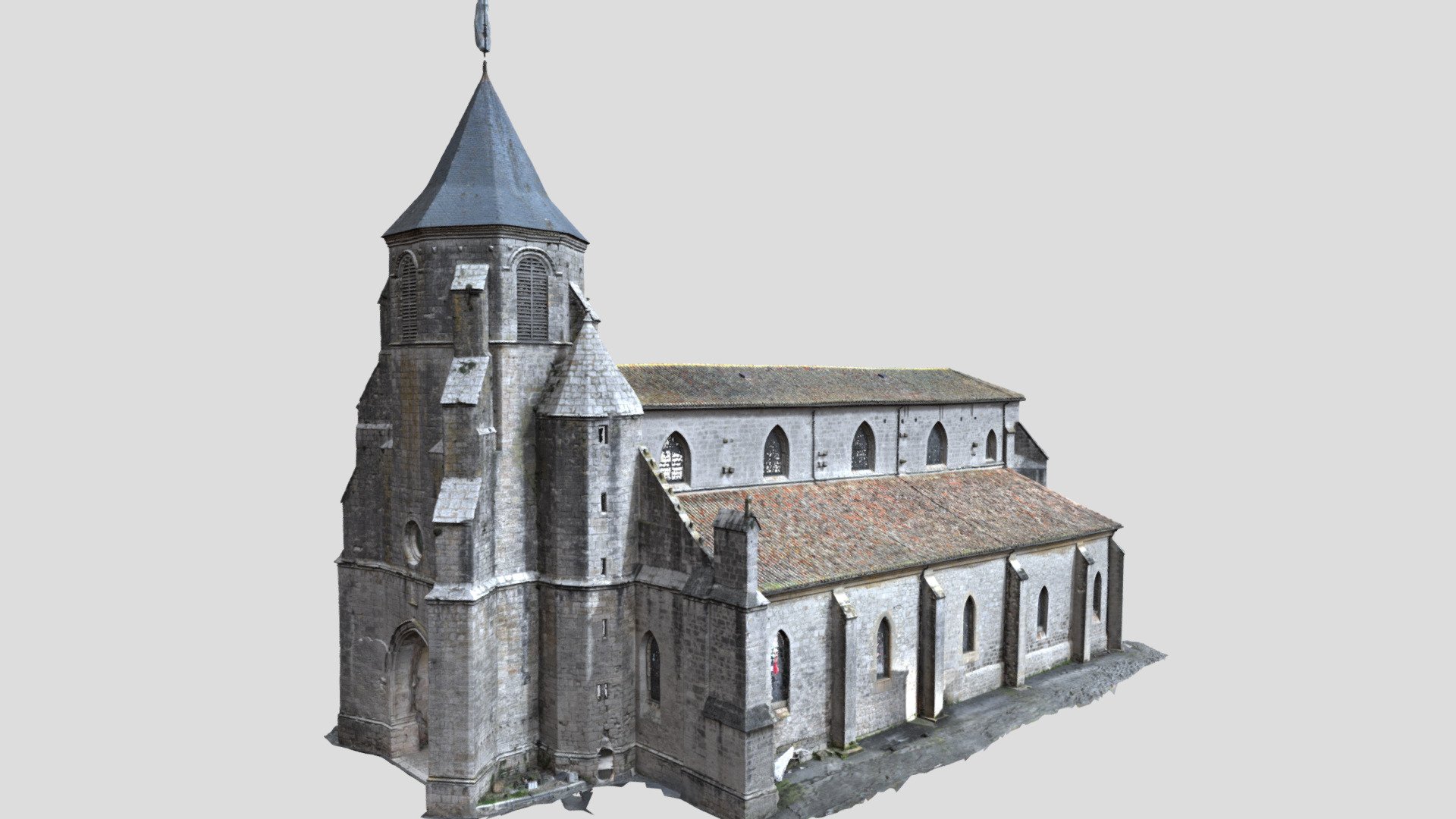 Église Saint-Félicien ISSIGEAC - Download Free 3D model by Toposillac ...