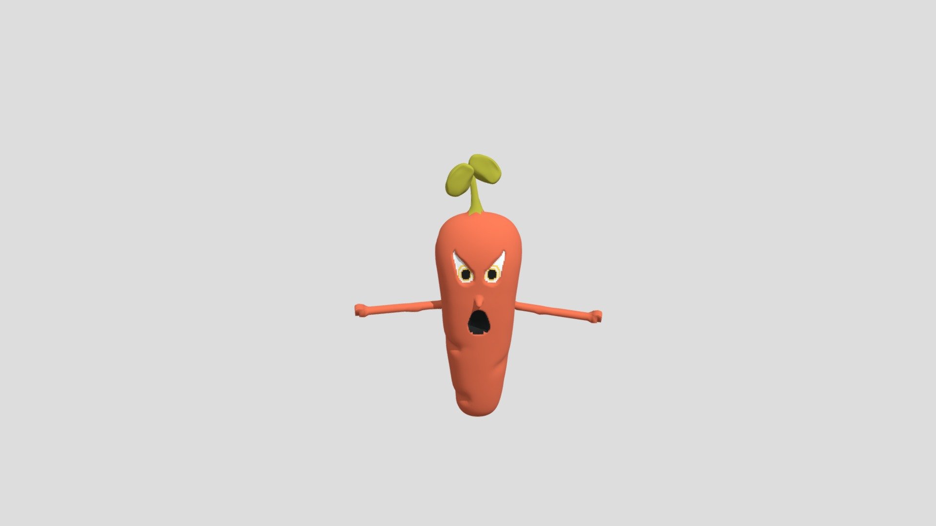Cagney Carnation's Carrot Minion from Cuphead - Download Free 3D model ...