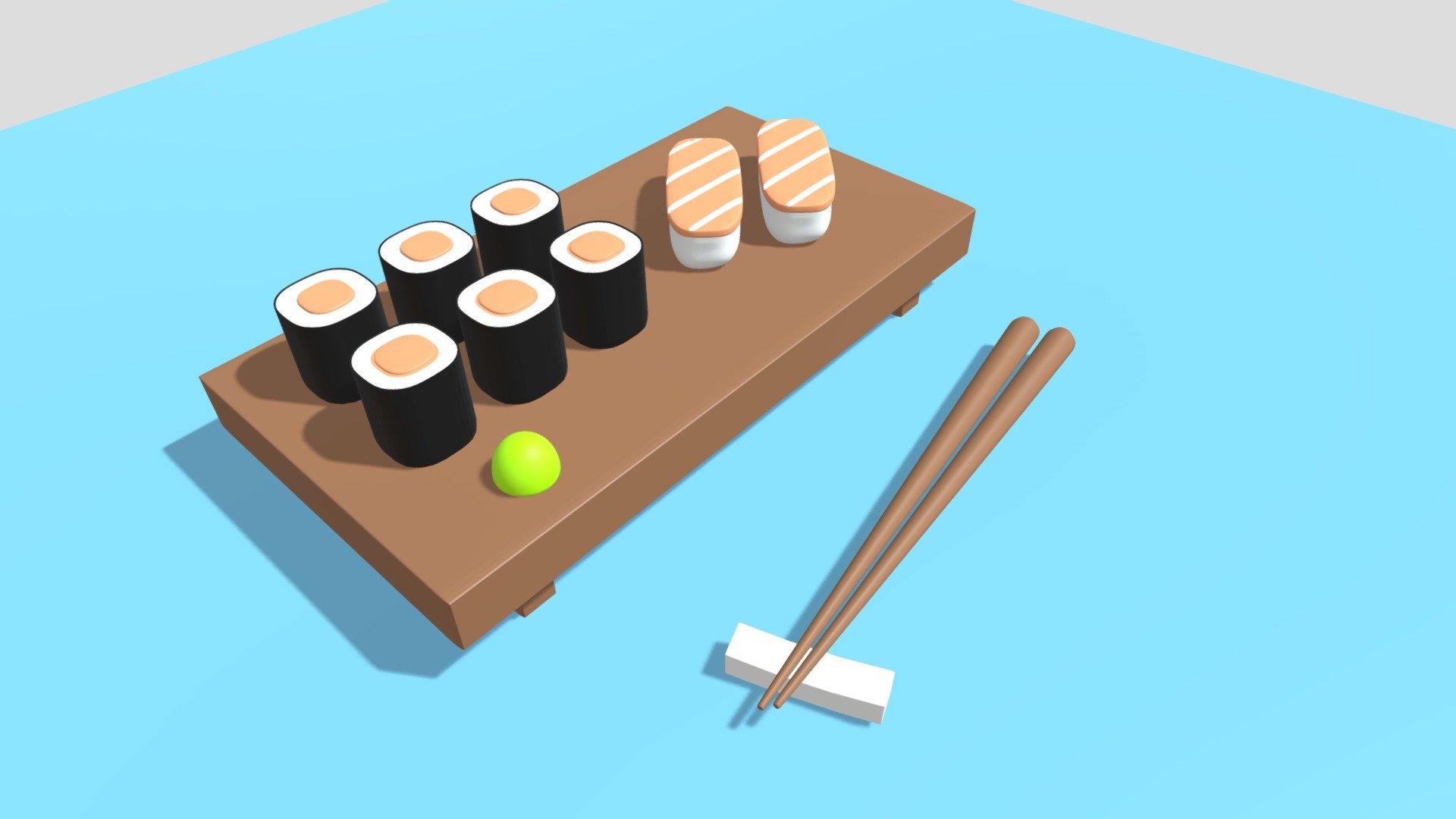 sushi - Download Free 3D model by 404notfound (@yachiyofuyuki) [37097b0 ...