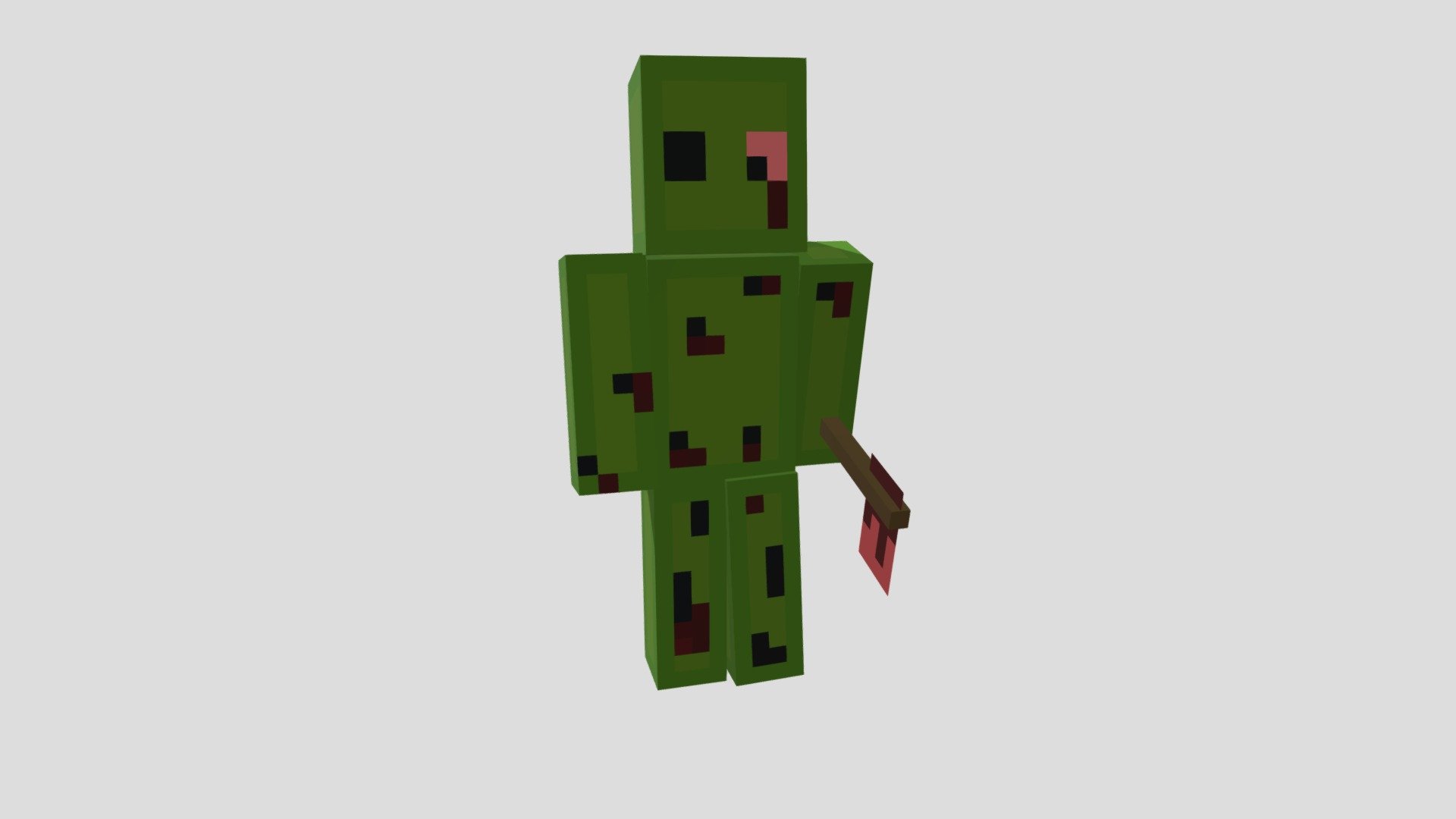 Prototype steve (rotten) - Download Free 3D model by Creeper Demon Lord (@Minecraft_Creepers ...