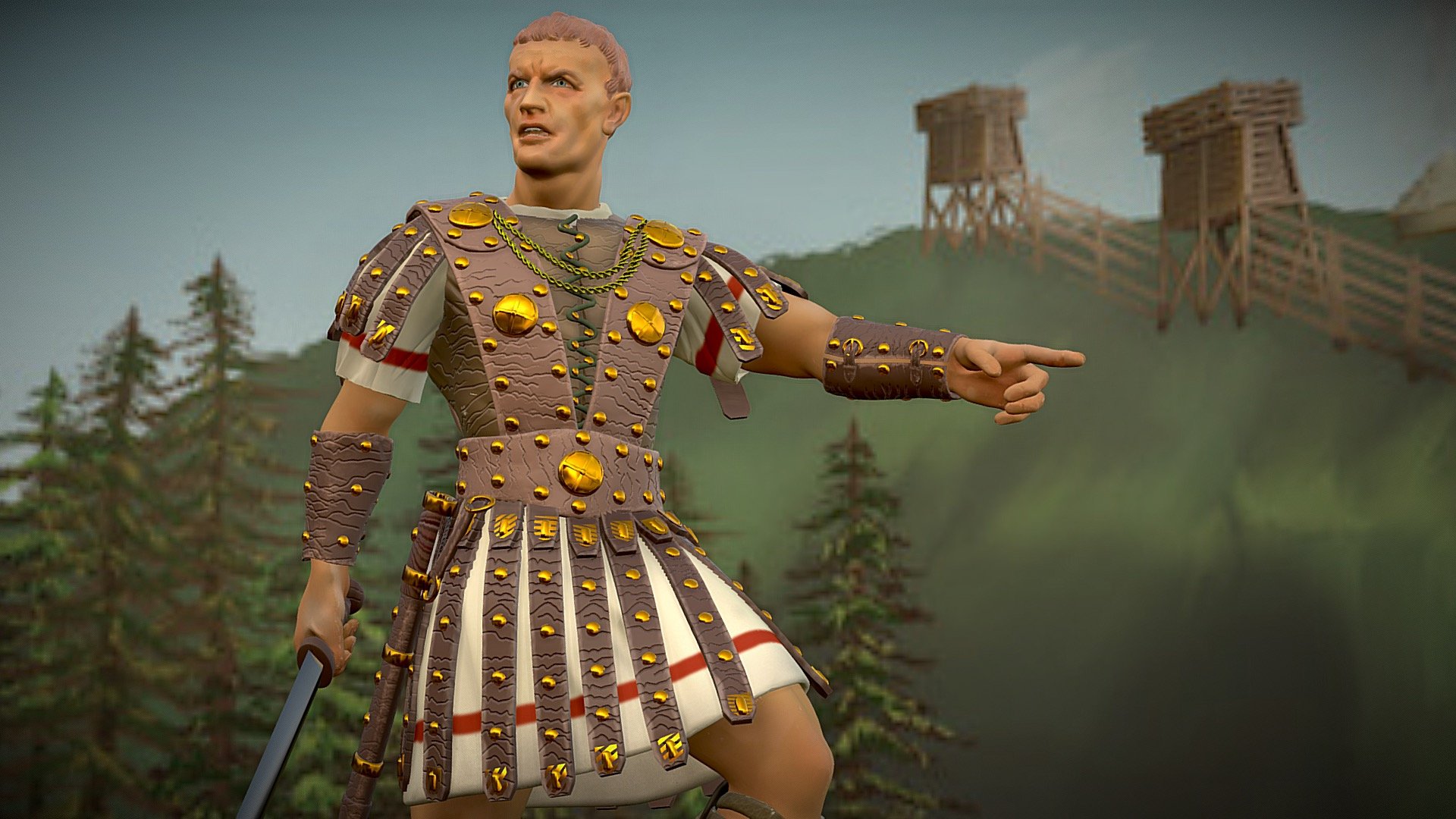 Battle of Alesia - 52 BCE - Download Free 3D model by Andy Woodhead ...
