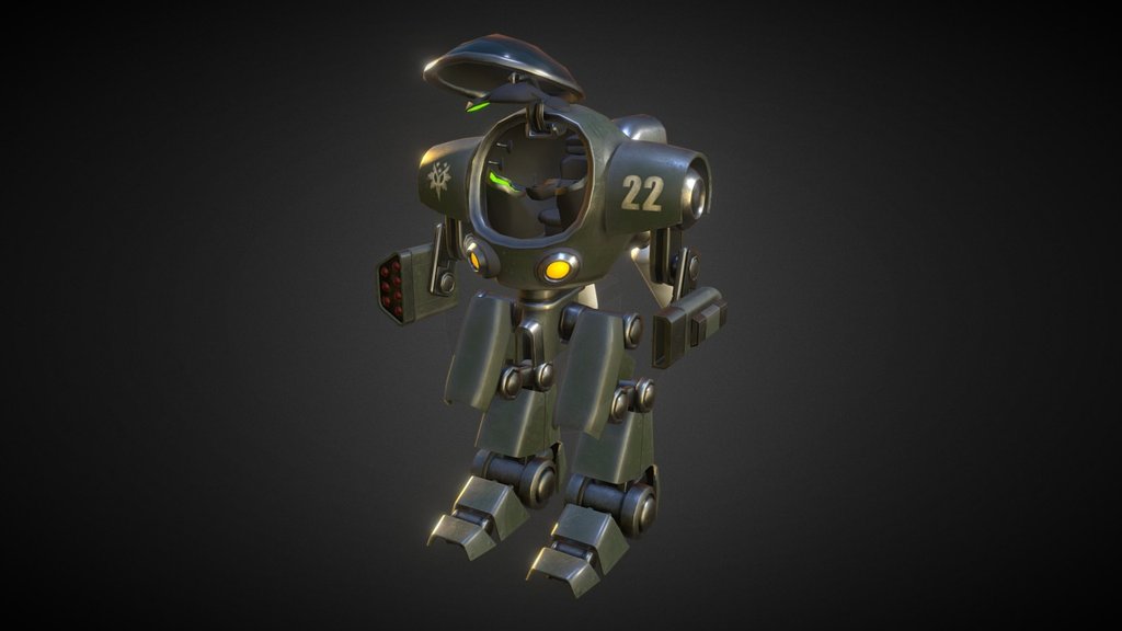 Droid Mech V3 - 3D model by Arcadeous Phoenix (@arcs3d) [370b0f9 ...