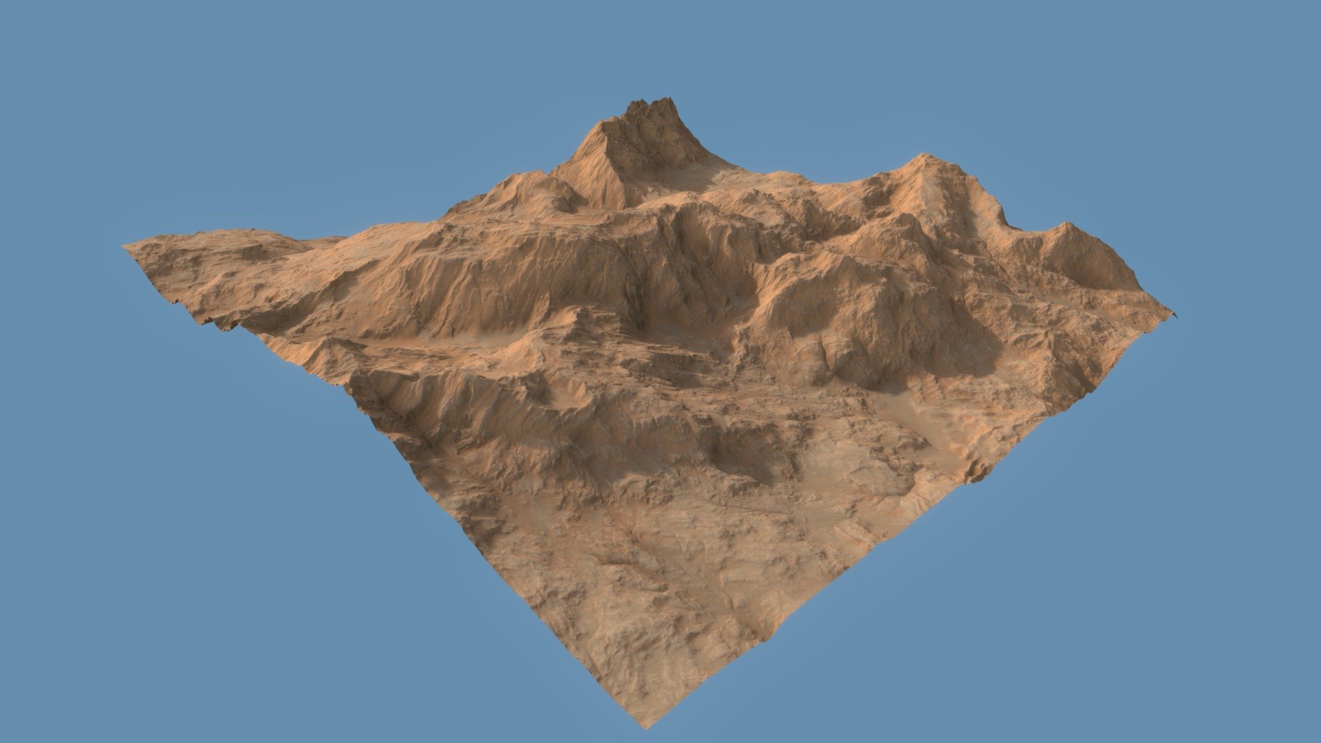 Sandy terrain - 3D model by renaud lapierre (@renaudlapierre) [370bb4a ...