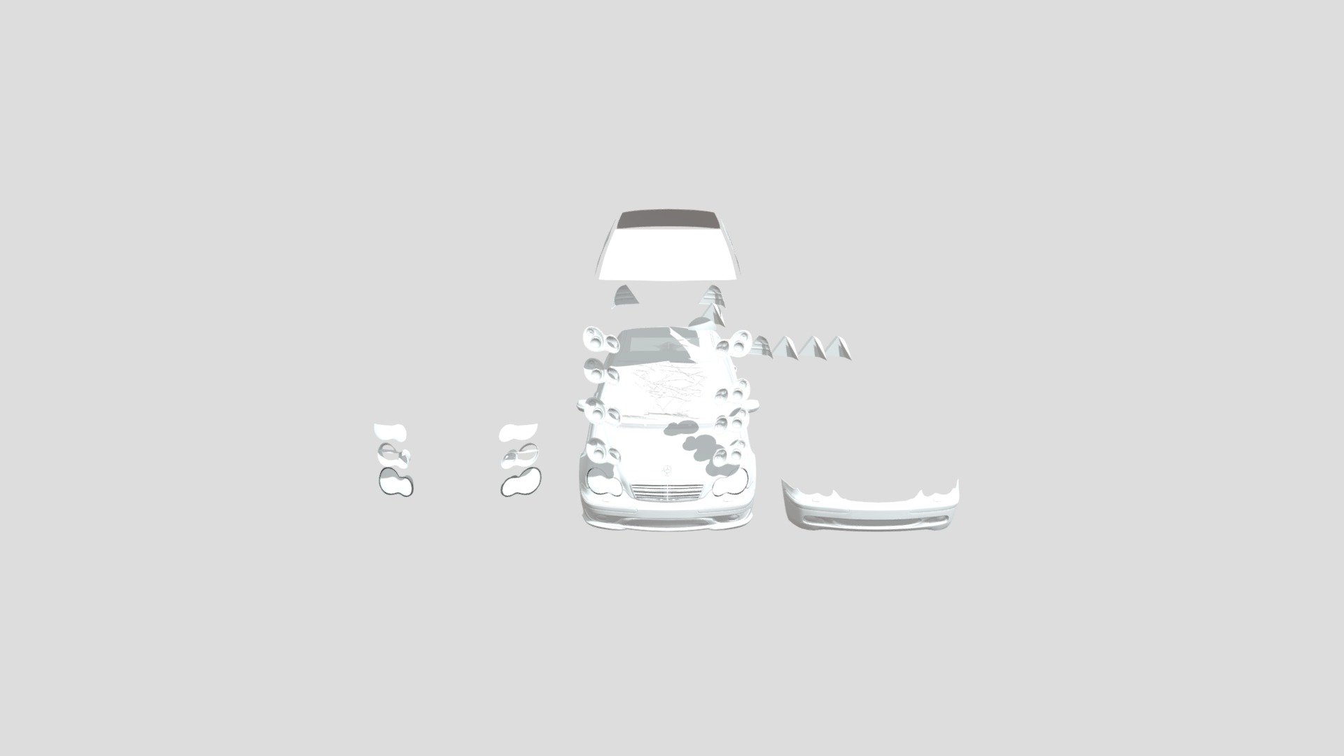 Mercedes-Benz W203 2000–2007 - Download Free 3D model by Merc_TV ...