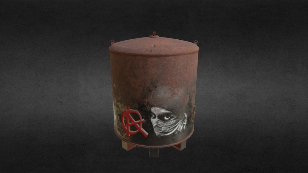 Rusty Gas Tank - 3D model by Zemasu [370d424] - Sketchfab