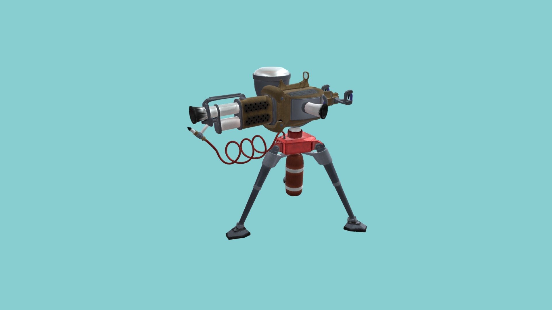 Flaming Potato Turret - 3D model by adahmmG [370e788] - Sketchfab