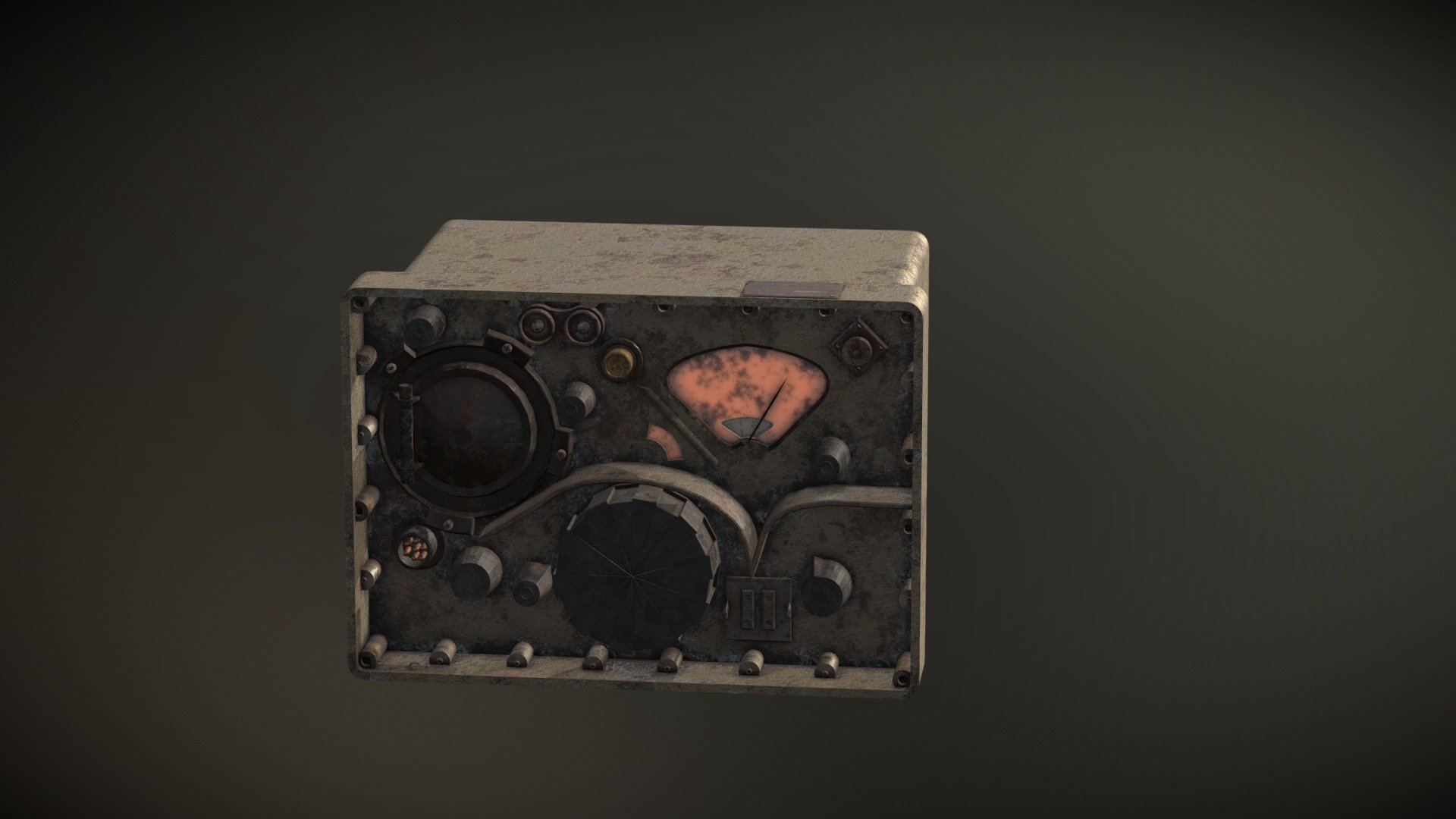 WW2 Style Radio (Damaged / Dirty / Rusty ) - 3D model by LoganSadge ...