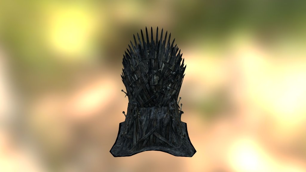 Iron-throne - Download Free 3D model by bronywilson [3711940] - Sketchfab