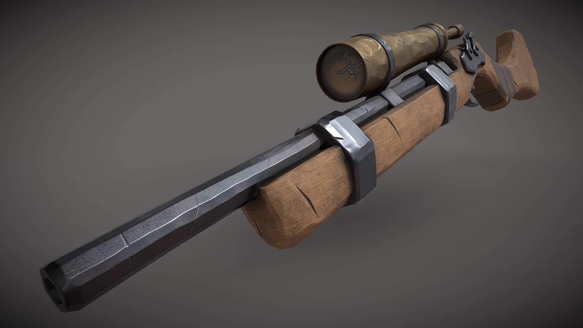 Sniper Rifle - 3D model by Shedmon [371367d] - Sketchfab