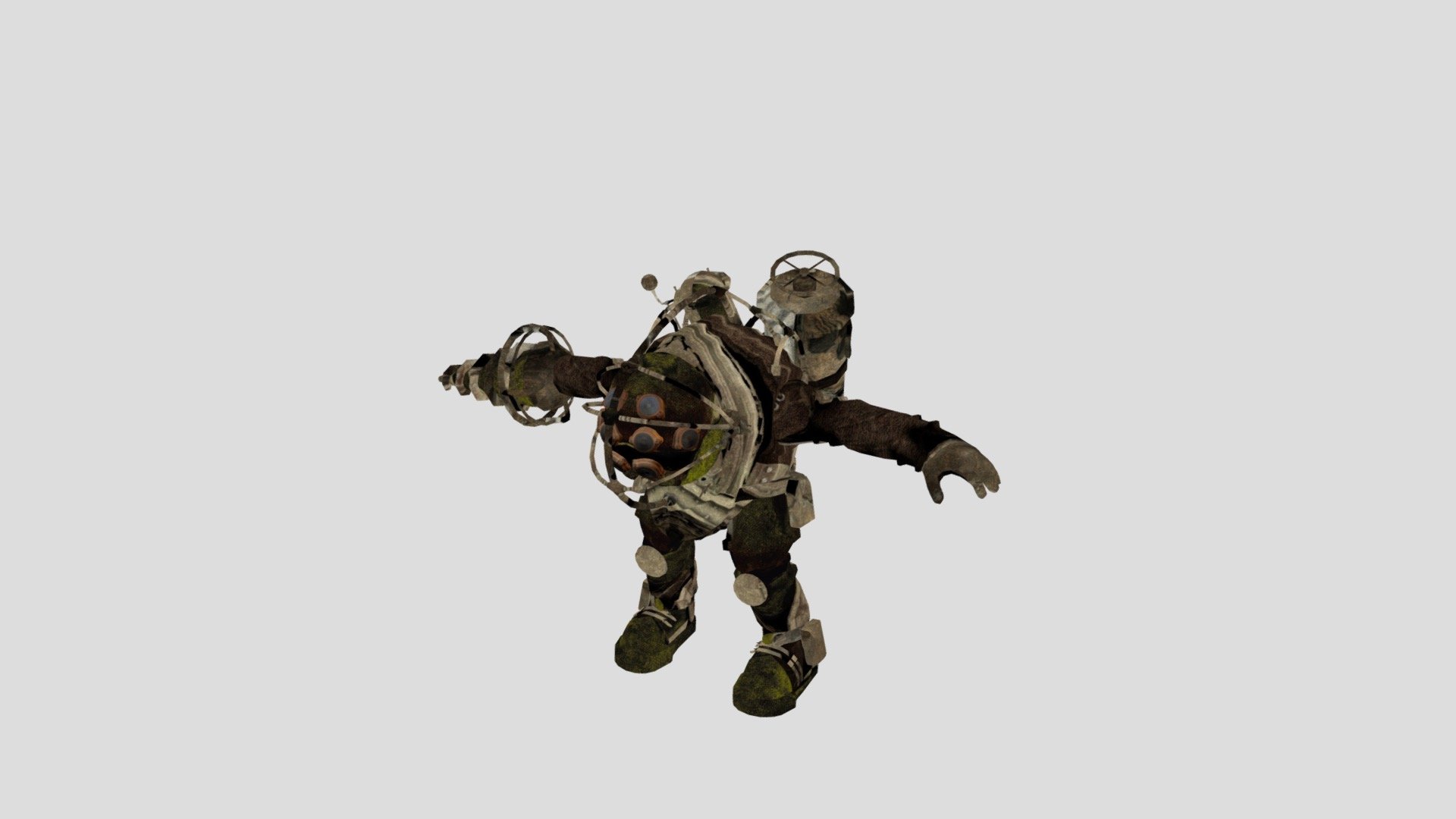 Game textured Big Daddy - Download Free 3D model by Modbuff (@CGreature ...