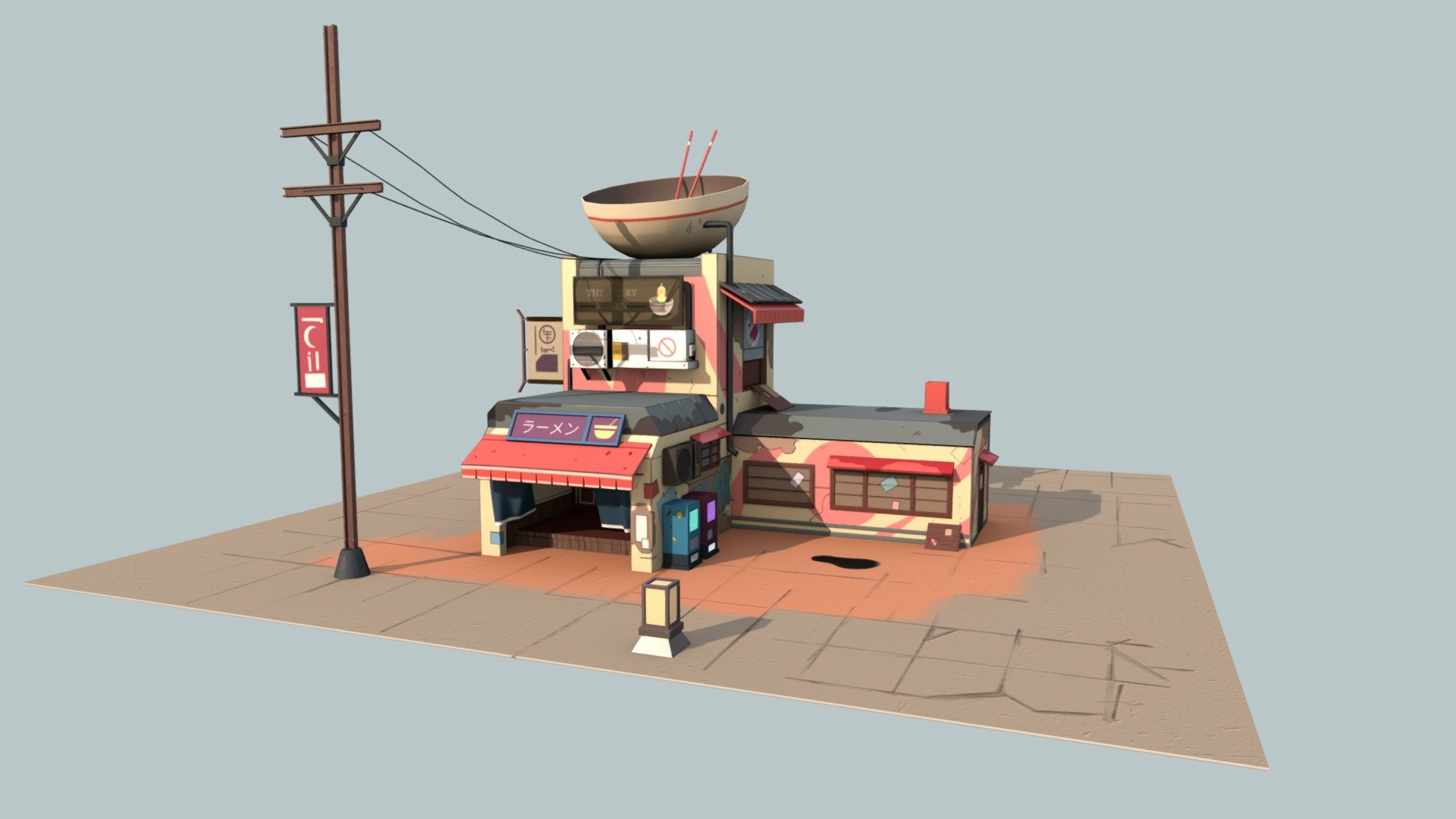 Ramen House - Download Free 3D model by Ryuga (@Dilshad285) [37155bd ...